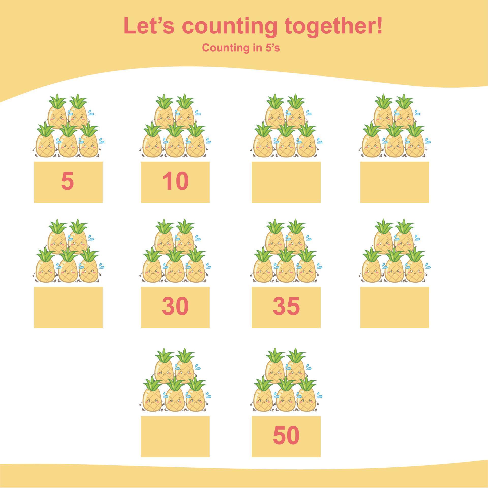 Mathematic counting worksheet. Math activity, count and write the ...
