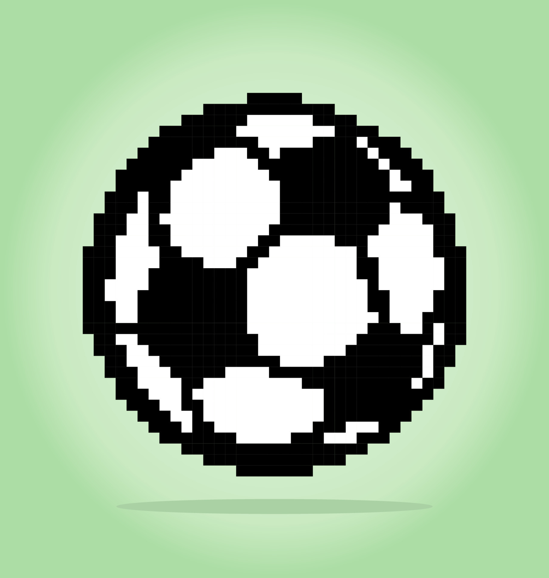 Balón de fútbol de 8 bits de píxeles. píxeles de bola para activos de ... Balón de fútbol de 8 bits de píxeles. píxeles de bola para activos de ...