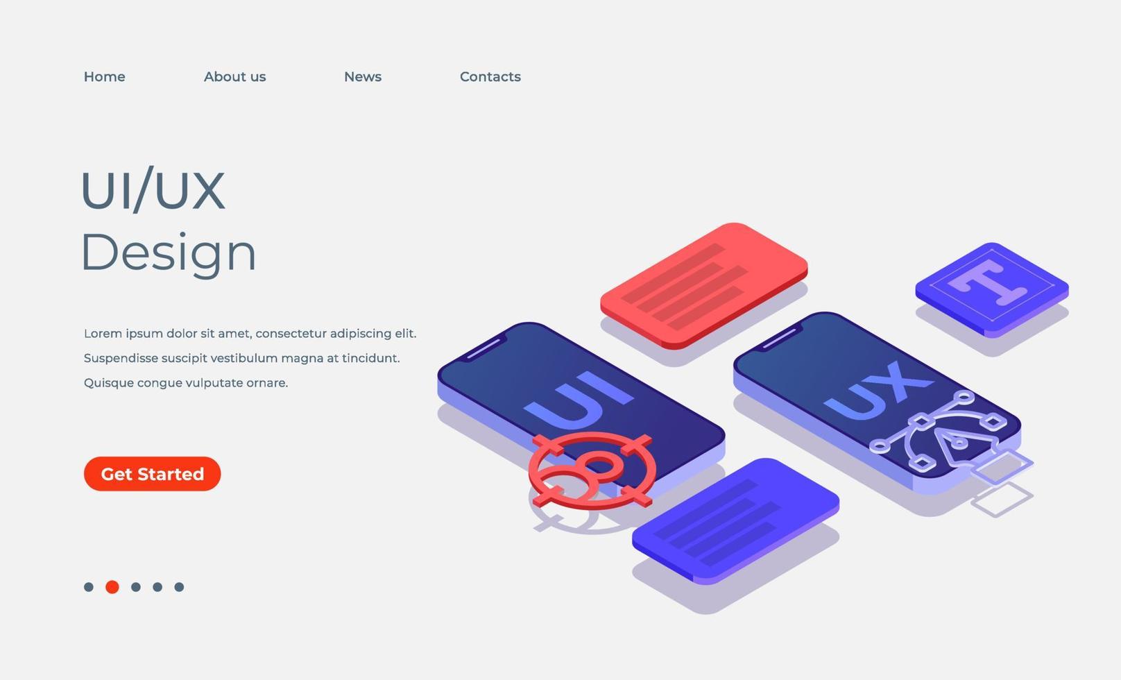 User interface development 3d isometric background template 18991817 ... User interface development 3d isometric background template 18991817 ...