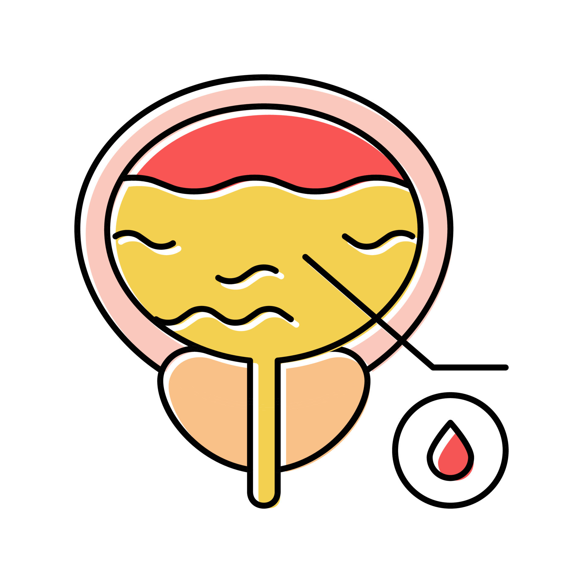 Blood In Urine Color Icon Vector Illustration 18992405 Vector Art At blood-in-urine-color-icon-vector-illustration-18992405-vector-art-at