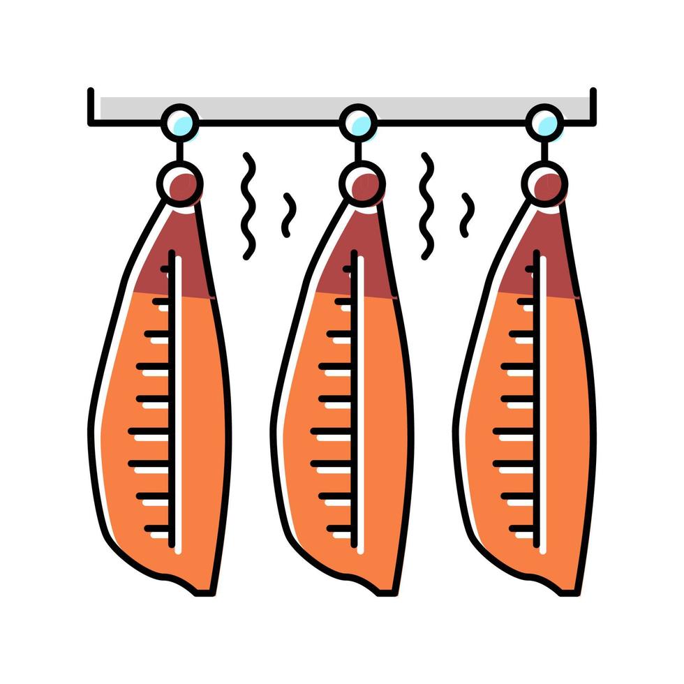 Smoked Salmon Color Icon Vector Illustration 18993318 Vector Art At Vecteezy