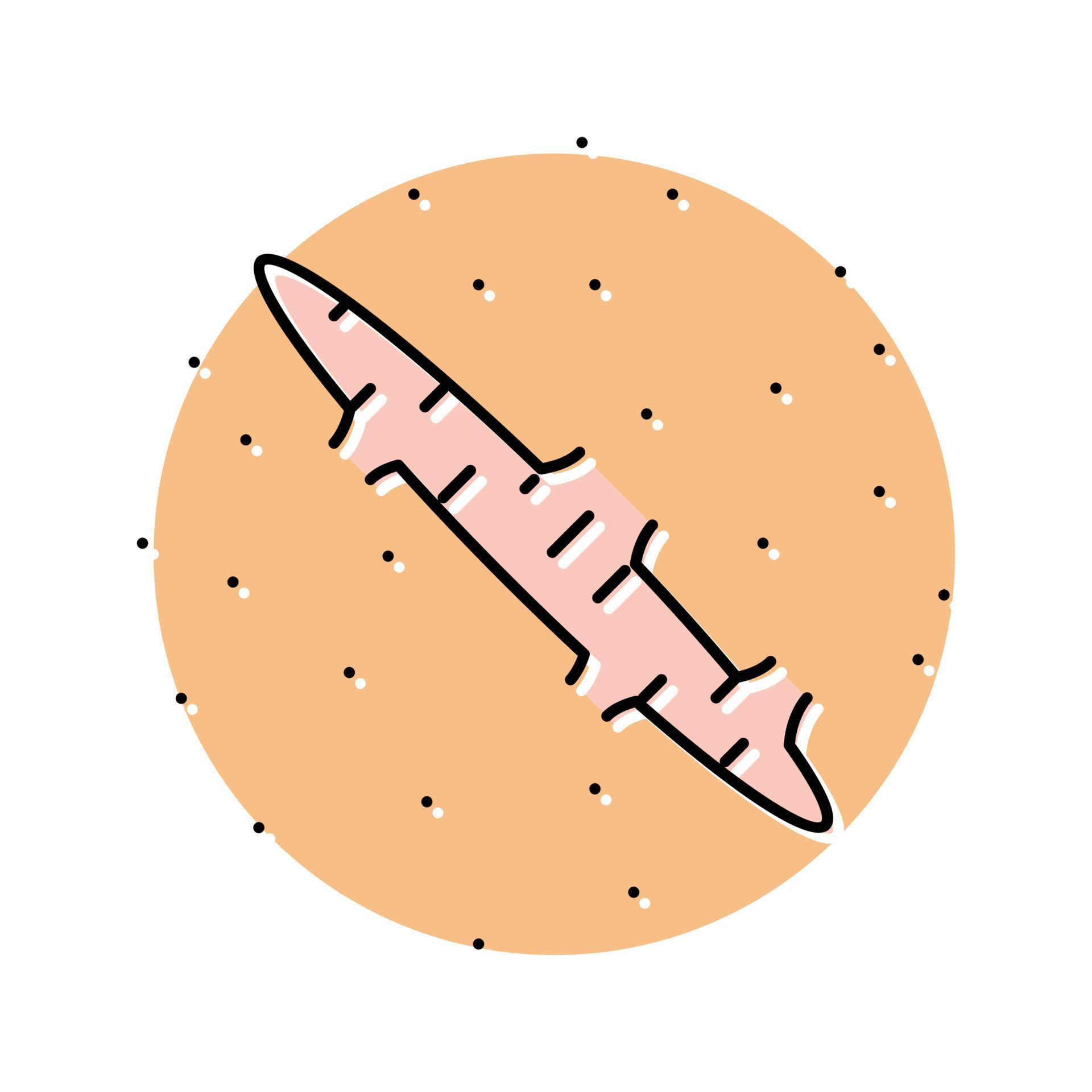 Hypertrophic Scar Color Icon Vector Illustration 18993610 Vector Art At Vecteezy