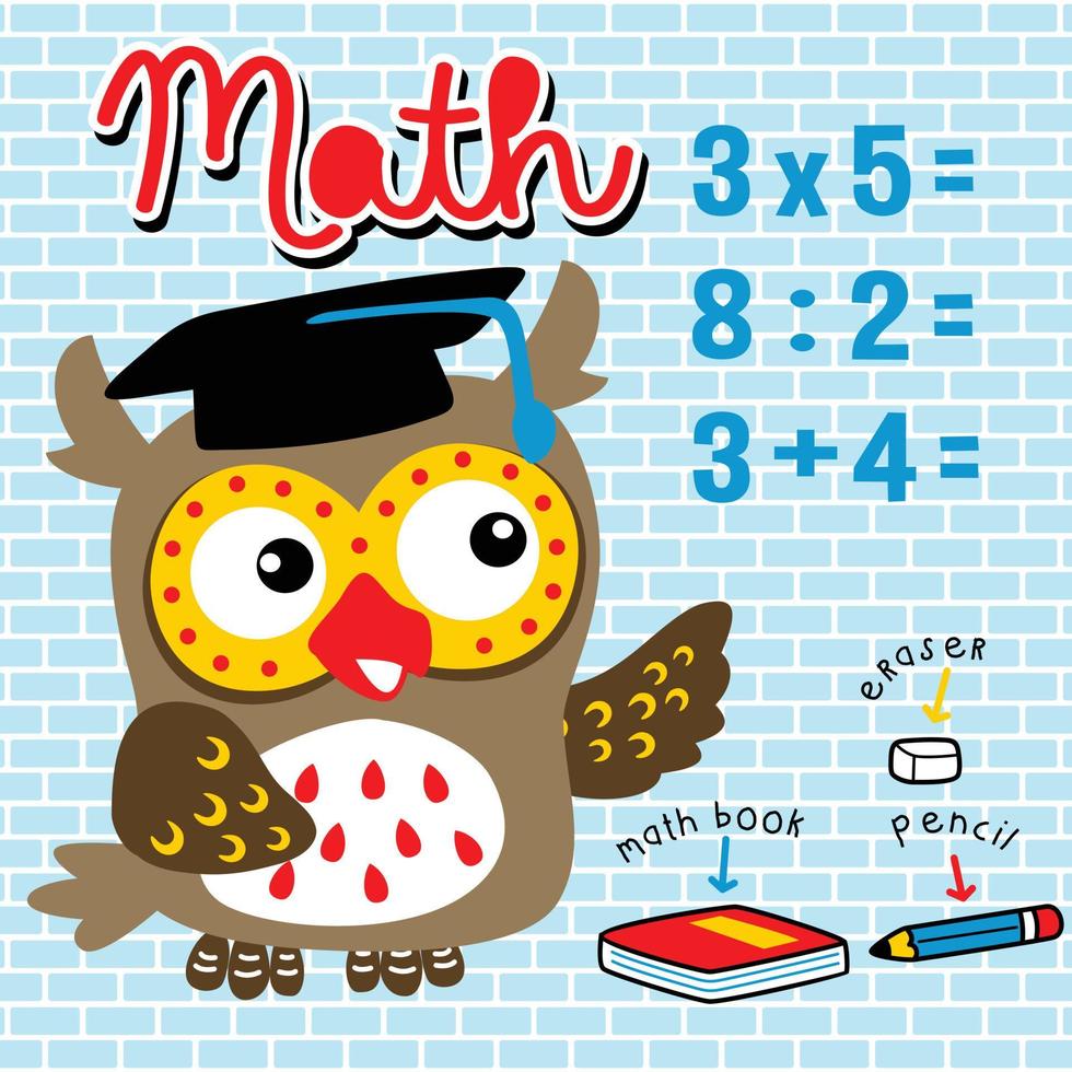 Owl Math Clip Art