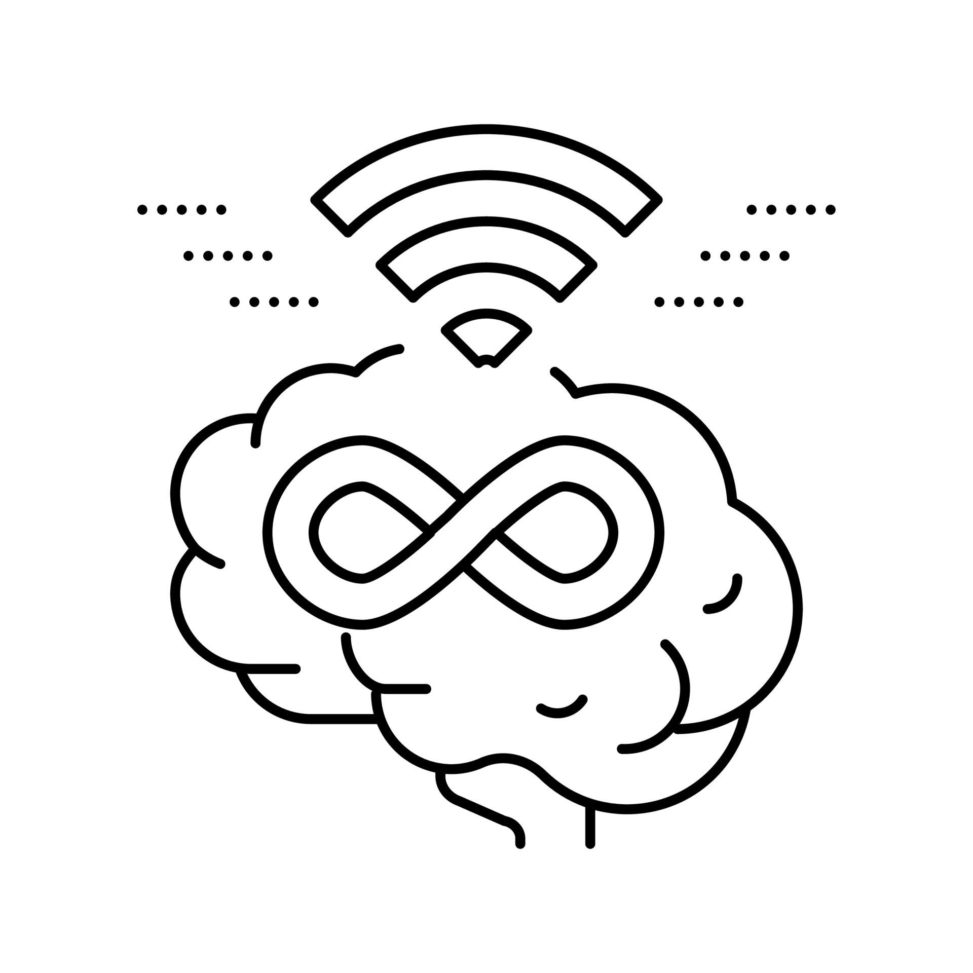 endless learning line icon vector illustration 18995601 Vector Art at ...