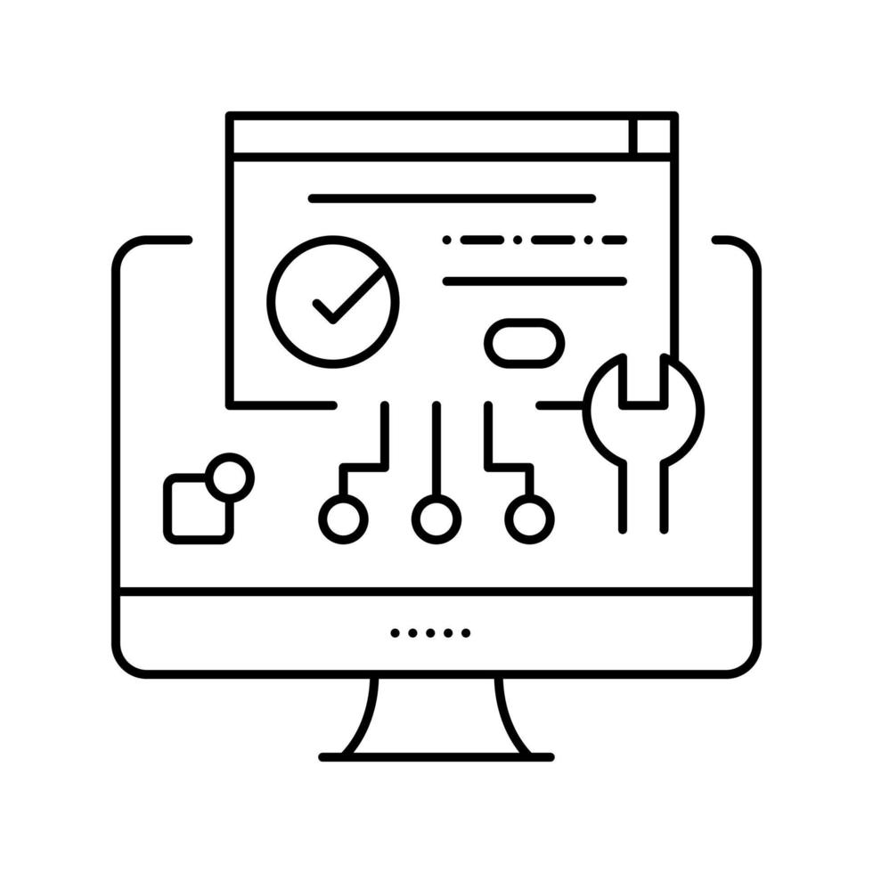 Plugin Program Line Icon Vector Illustration 18997950 Vector Art At Vecteezy