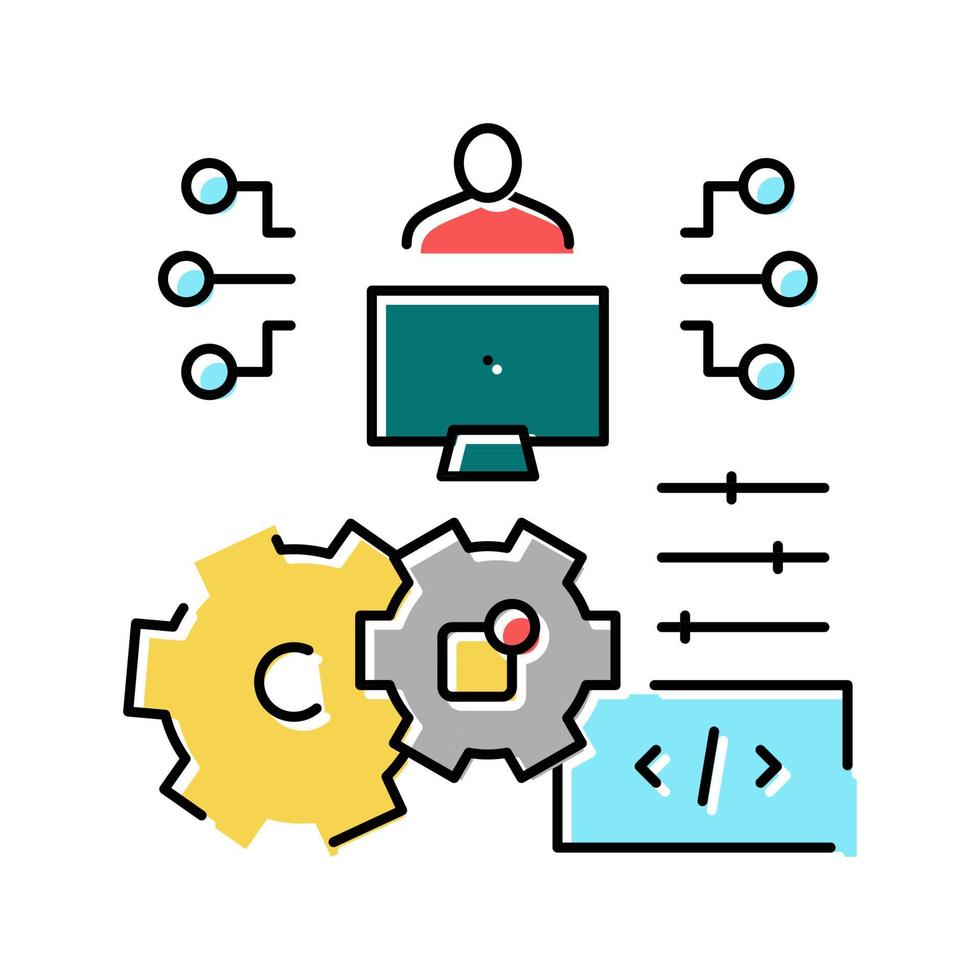 Development Erp Software Color Icon Vector Illustration 18998044 Vector Art At Vecteezy