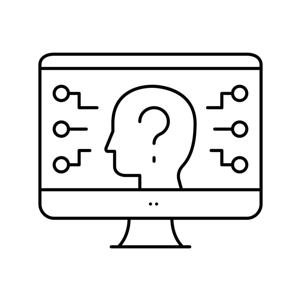 Encrypt Security System Line Icon Vector Illustration 19000266 Vector