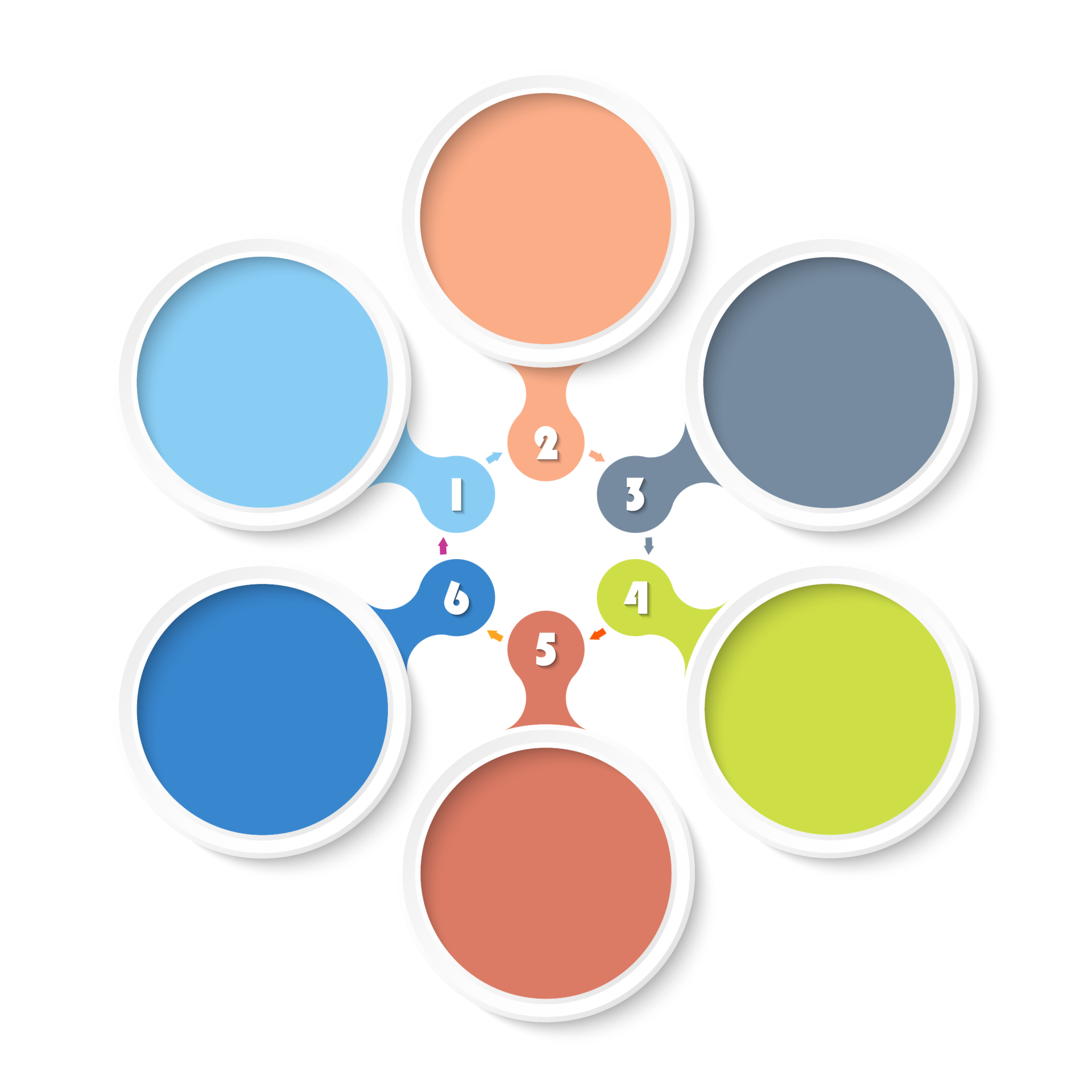 infographie avec 6 étapes, processus ou options. 19000466 PNG