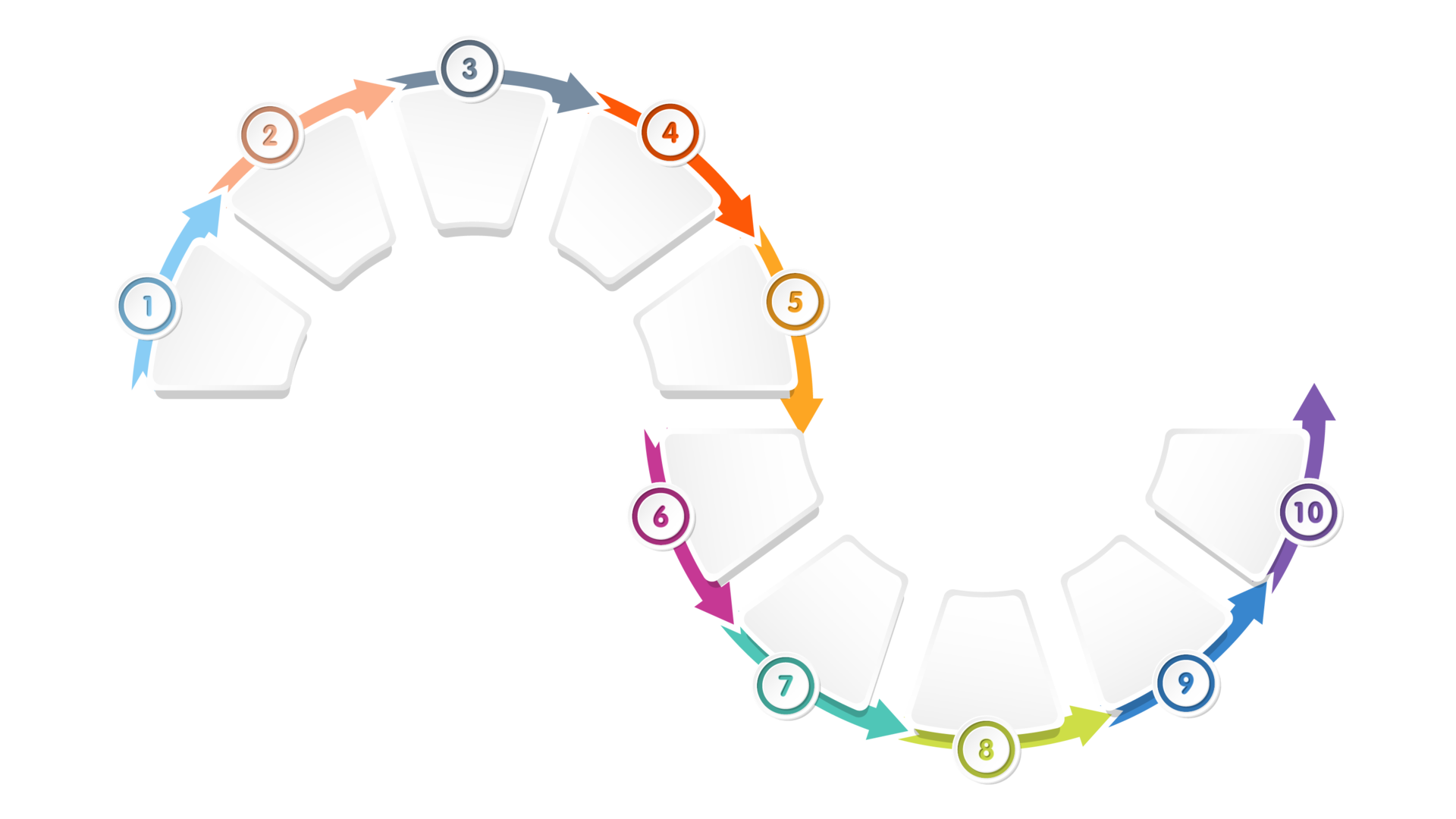 Free Infographic with 10 steps, process or options. 19000593 PNG with Transparent Background