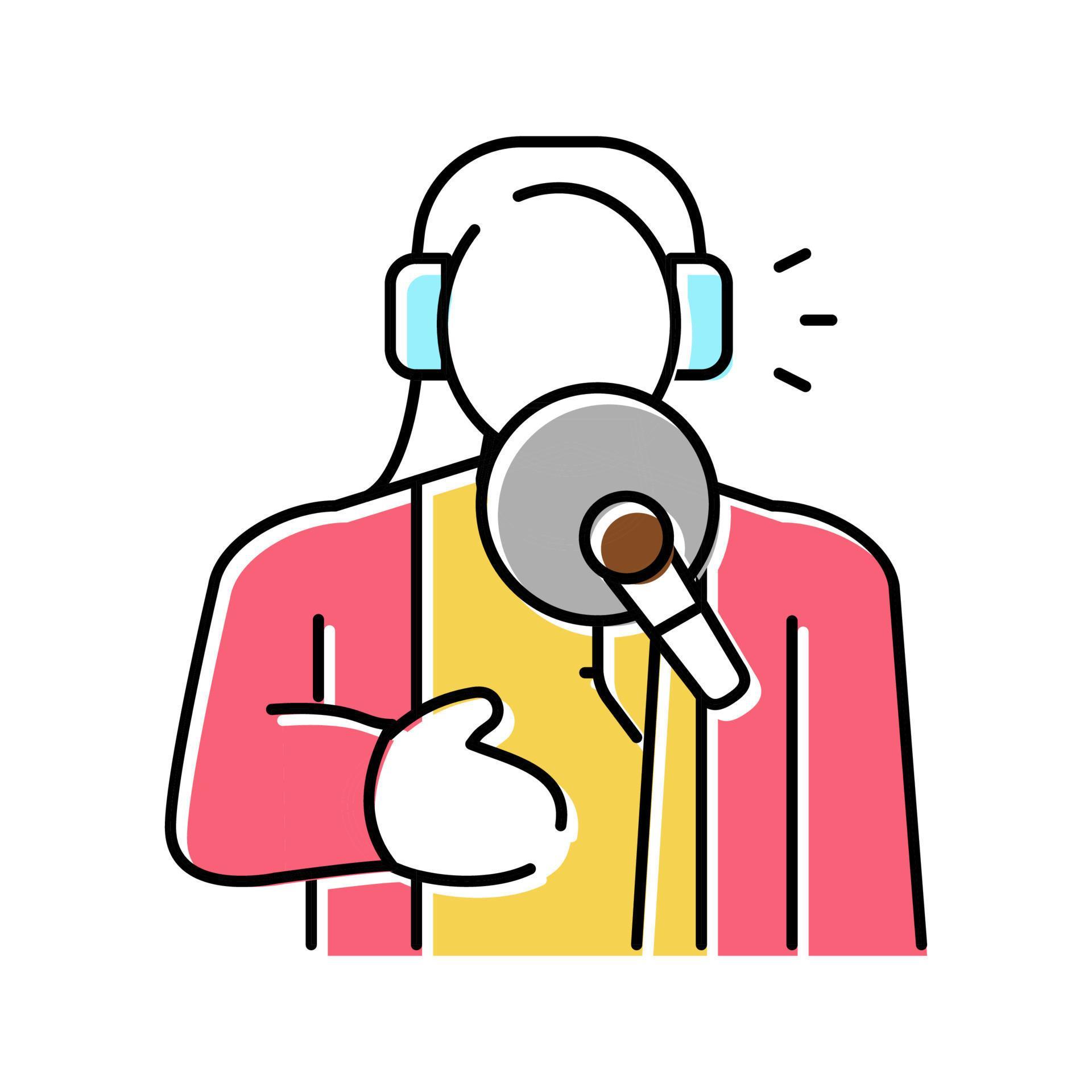 voiceover artist color icon vector illustration 19001166 Vector Art at ... voiceover artist color icon vector illustration 19001166 Vector Art at ...