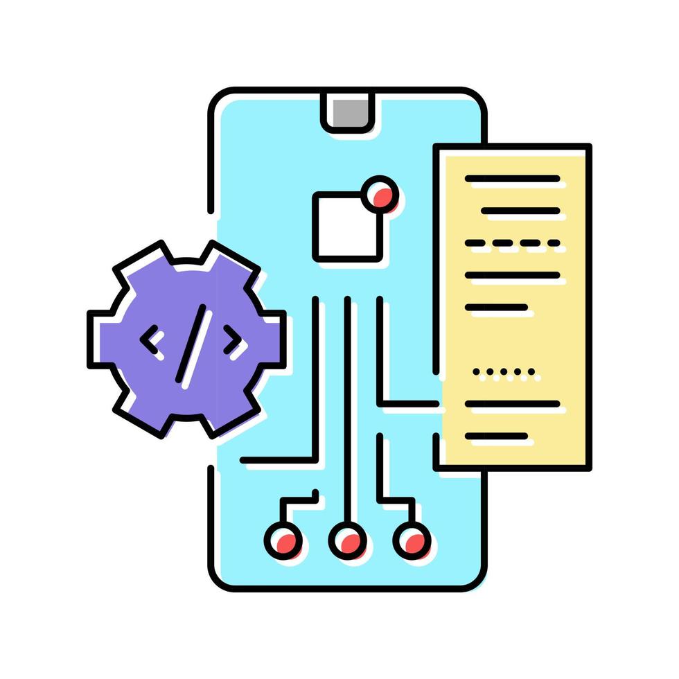 testing application color icon vector illustration 19002635 Vector Art ...