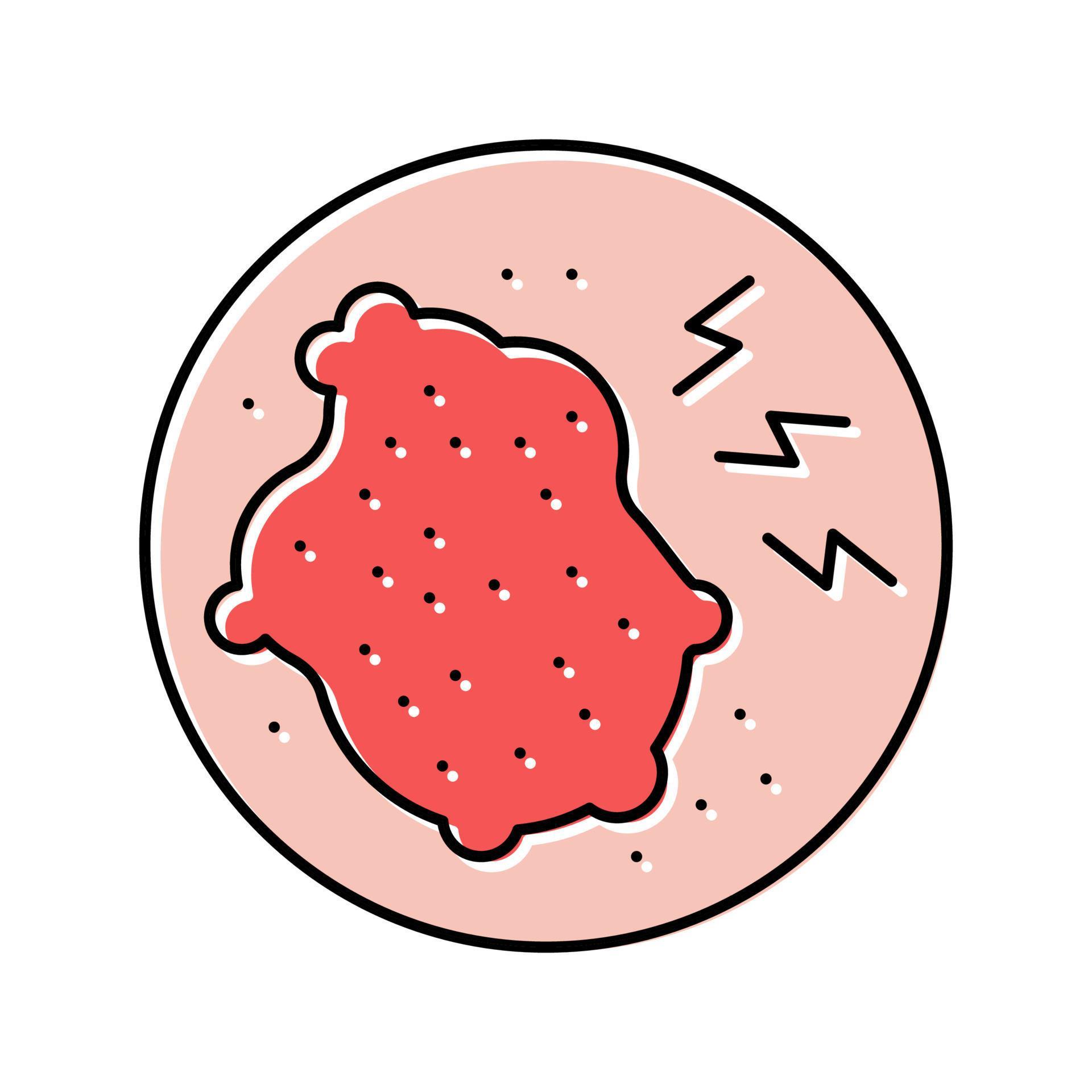 Skin Itch Disease Color Icon Vector Illustration 19005217 Vector Art At