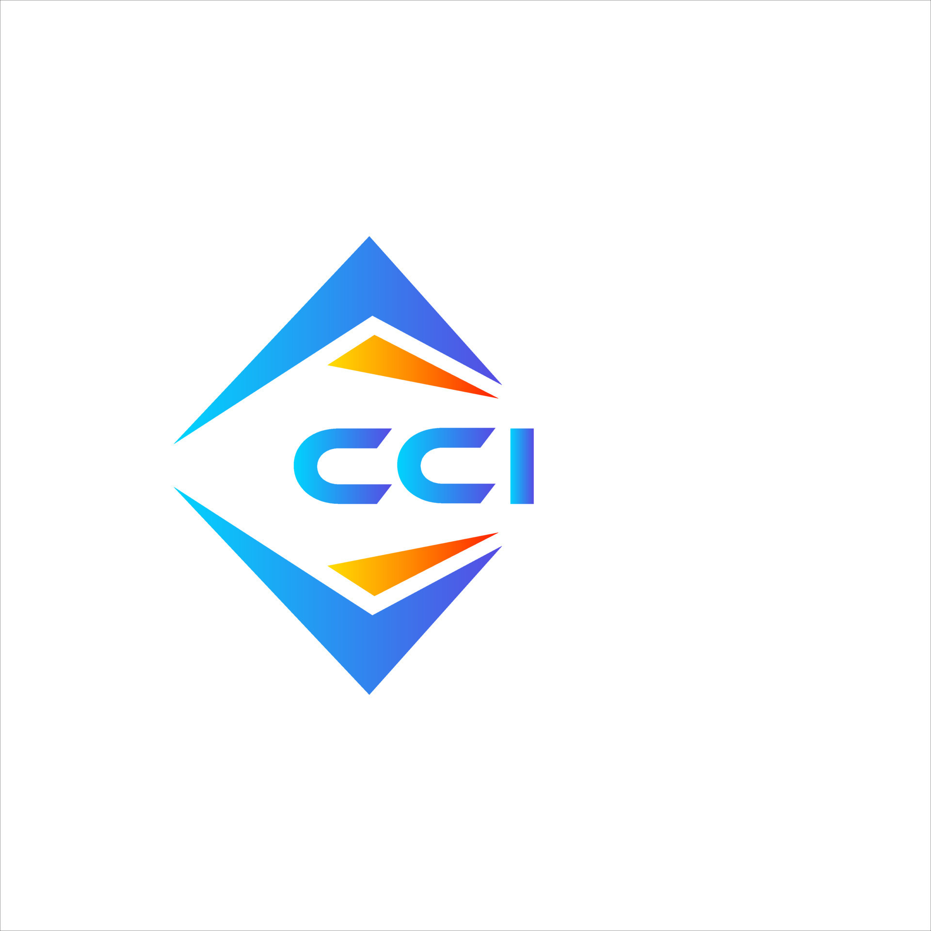 CCI abstract technology logo design on white background. CCI creative initials letter logo ...