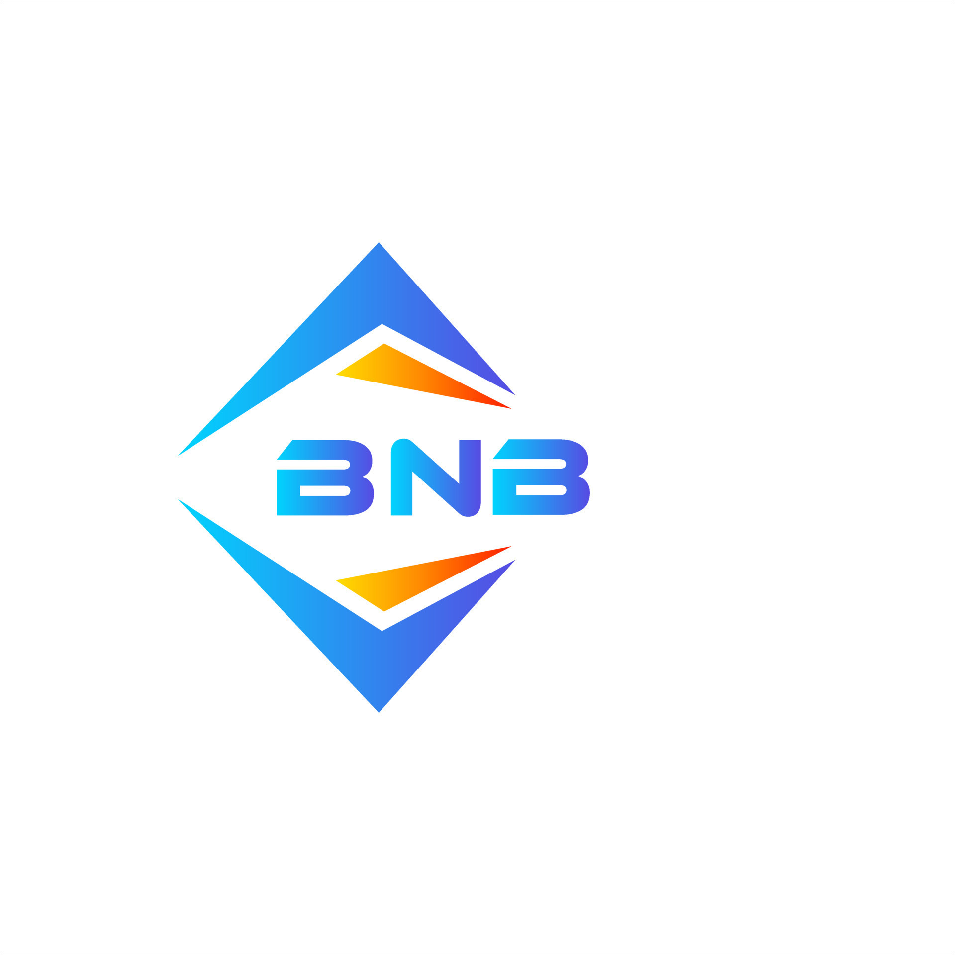 Bnb Abstract Technology Logo Design On White Background Bnb Creative