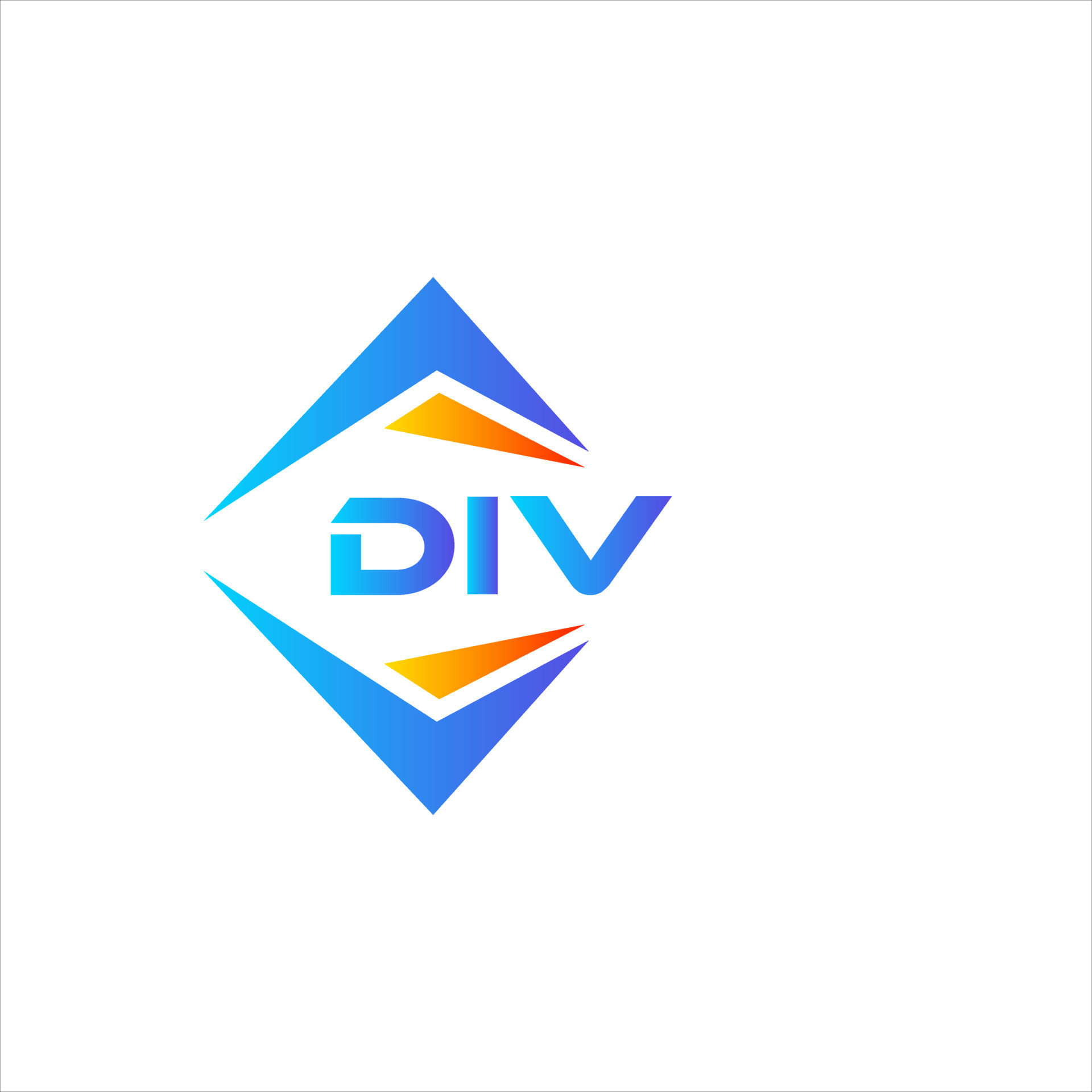DIV abstract technology logo design on white background. DIV creative ... DIV abstract technology logo design on white background. DIV creative ...