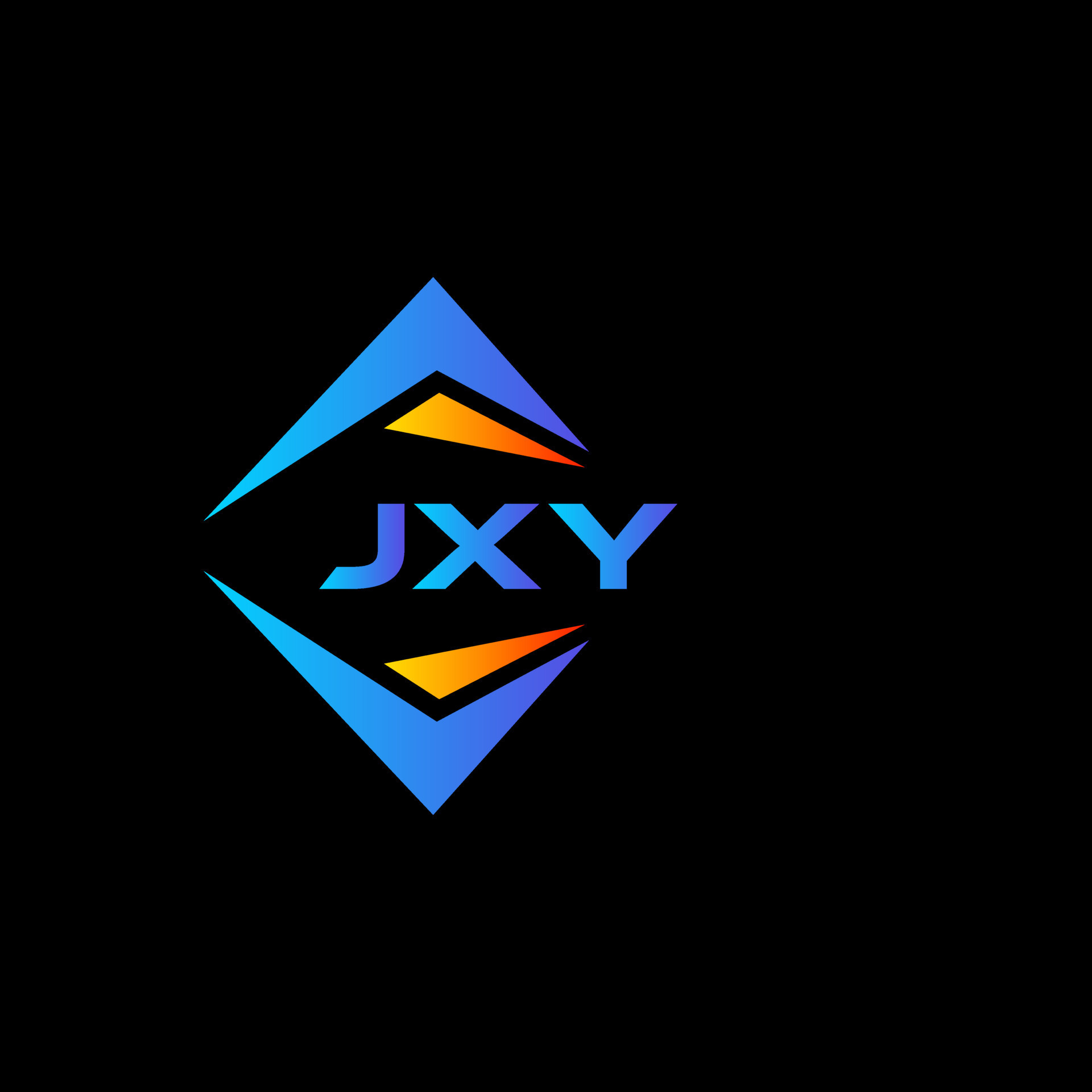 JXY abstract technology logo design on Black background. JXY creative initials letter logo ...
