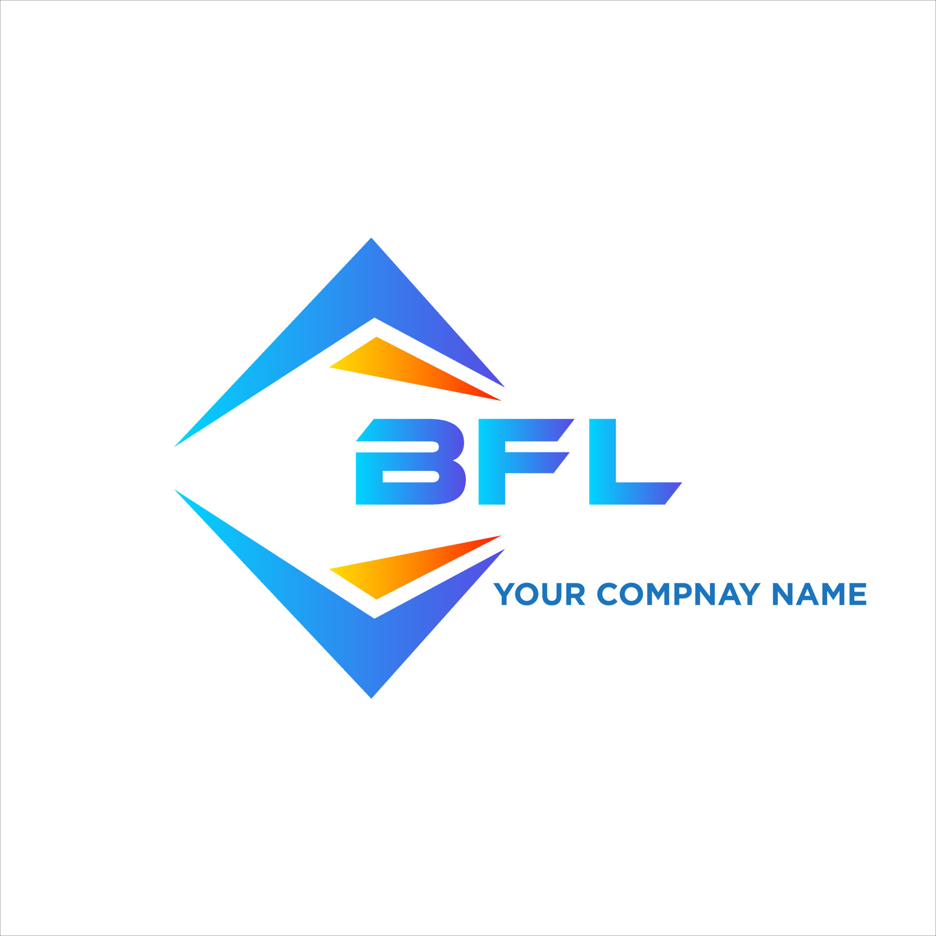 BFL abstract technology logo design on white background. BFL creative initials letter logo ...