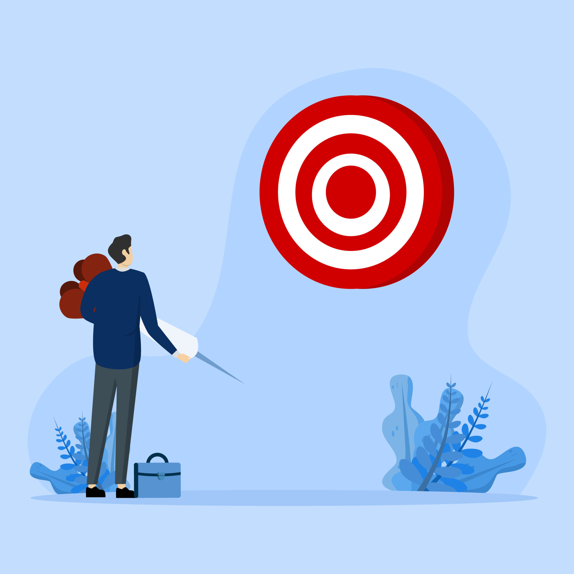 setting business targets, Entrepreneur wants to set clear goals, Plan ... setting business targets, Entrepreneur wants to set clear goals, Plan ...