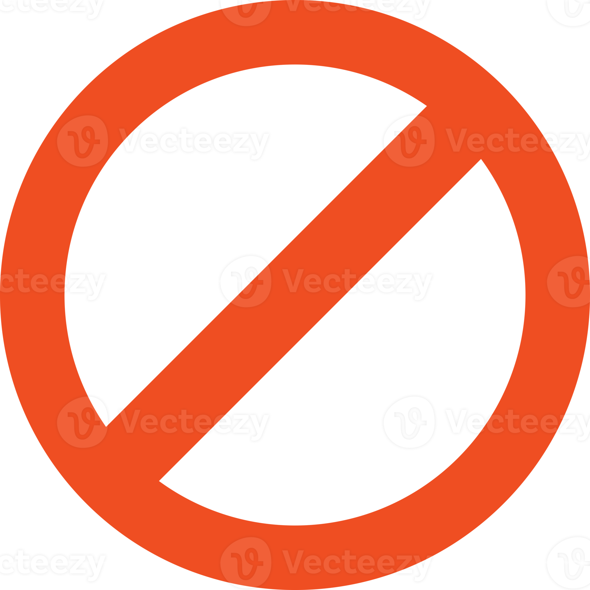 Prohibition sign icon 19011716 PNG