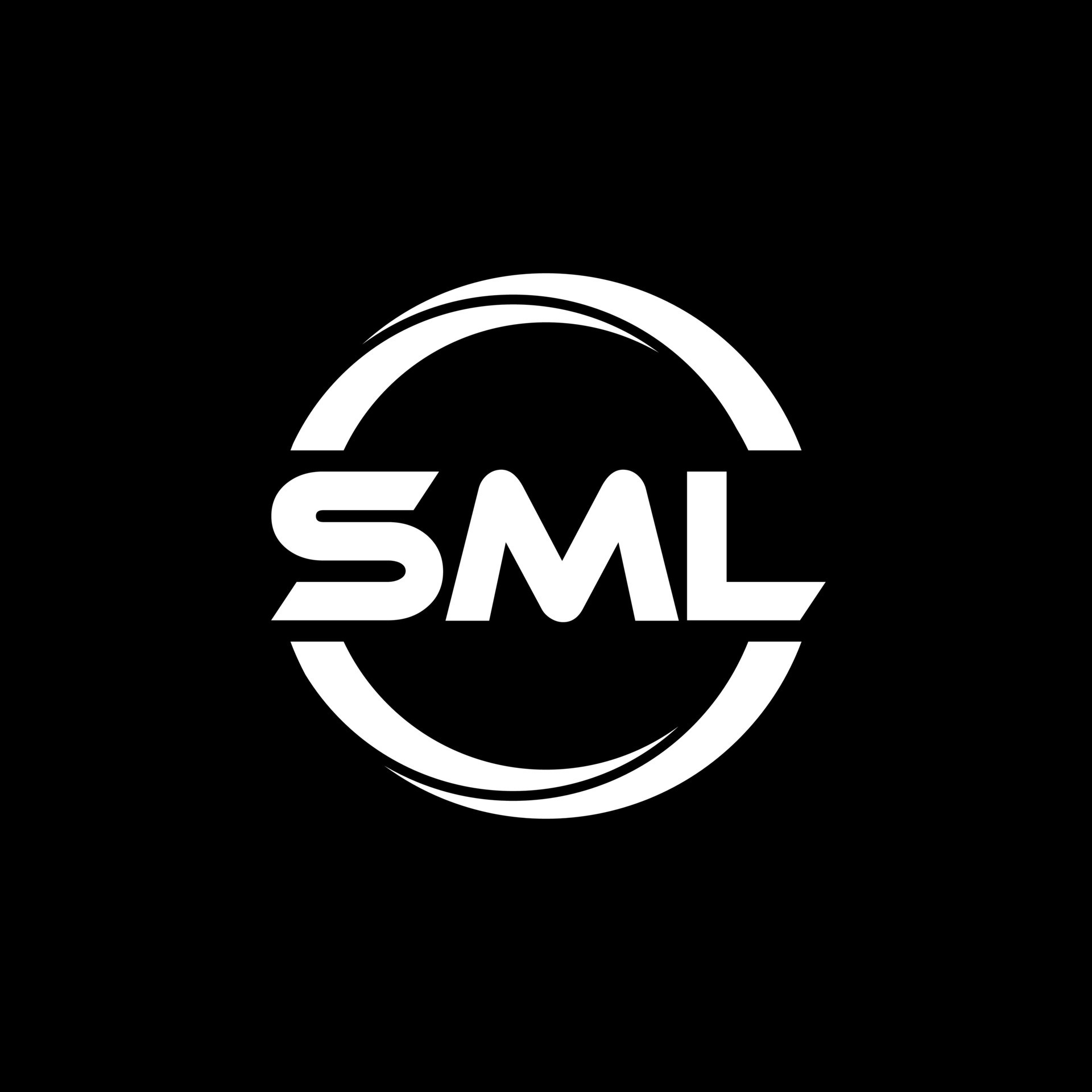 Sml Letter Logo Design In Illustration Vector Logo Calligraphy Designs For Logo Poster