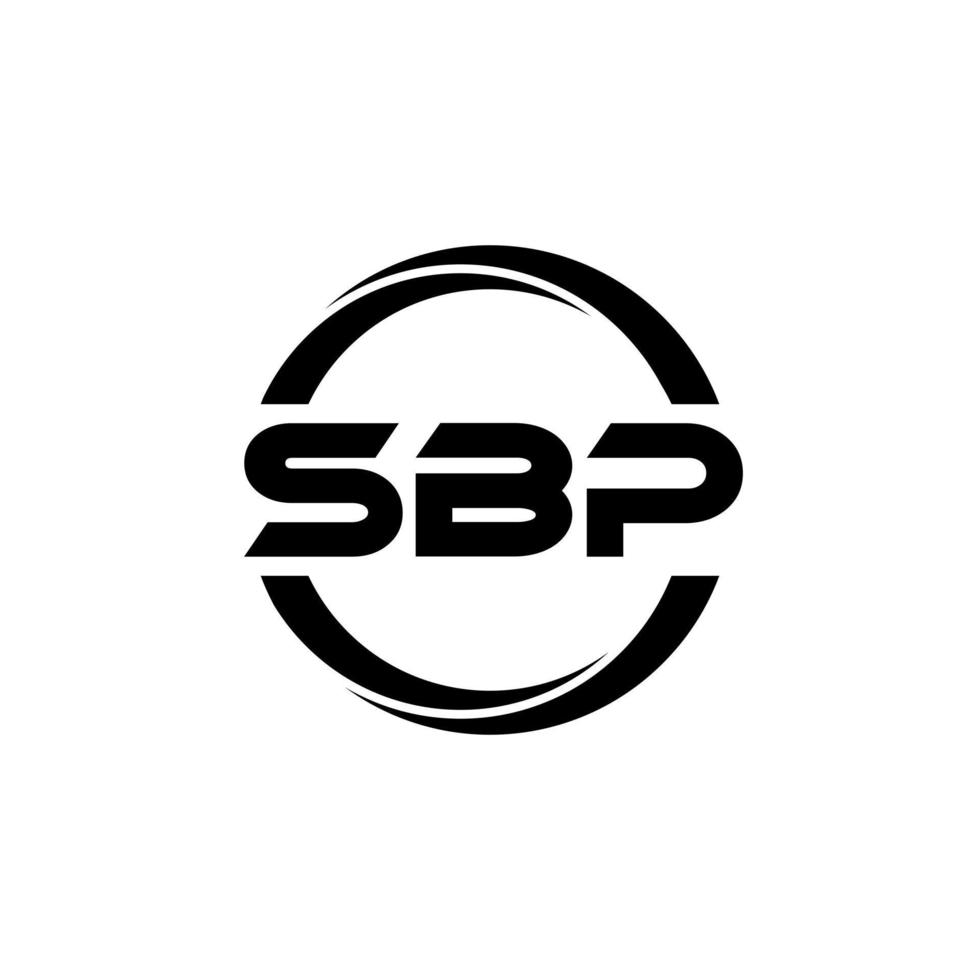 Sbp Letter Logo Design In Illustration Vector Logo Calligraphy Designs For Logo Poster