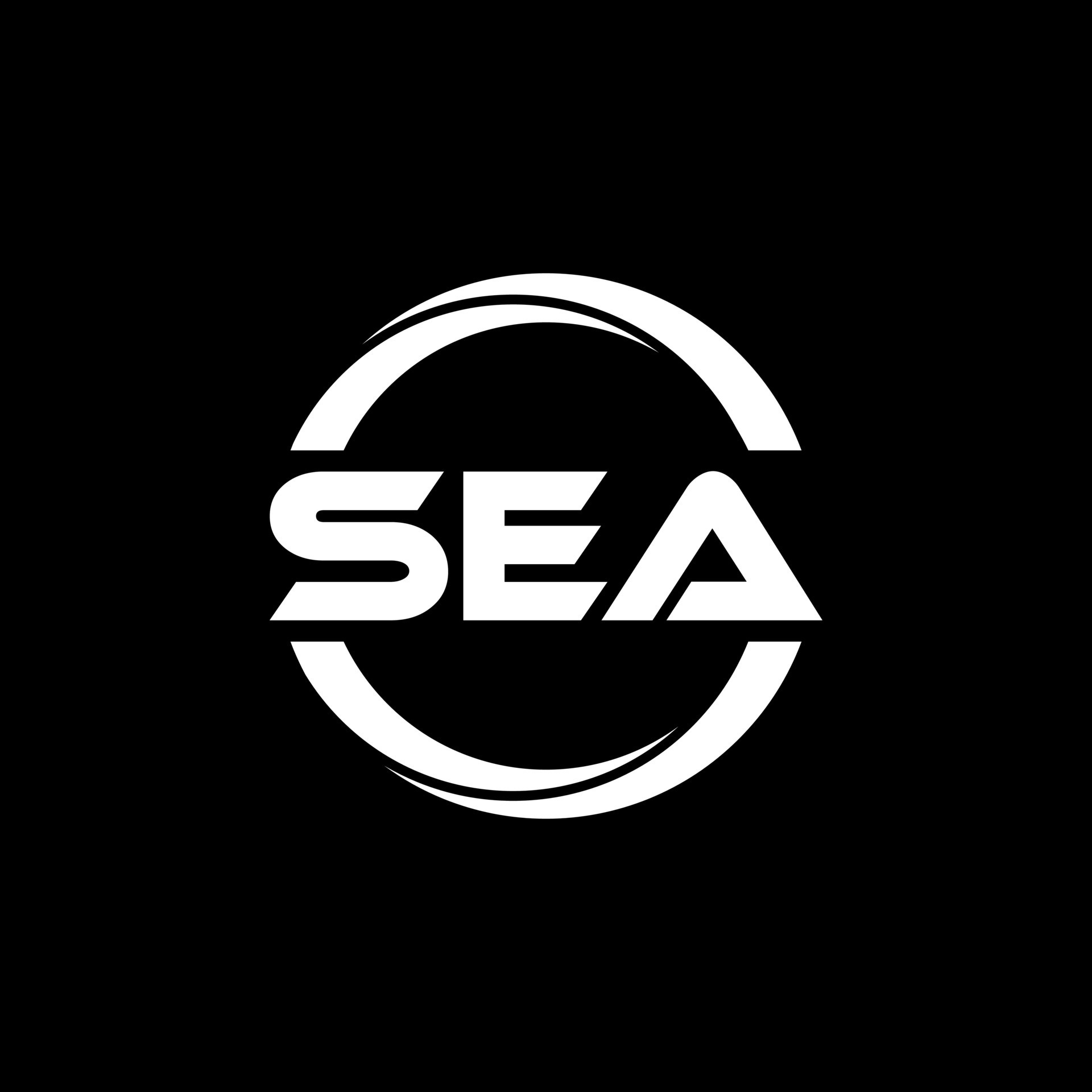 Sea Letter Logo Design In Illustration Vector Logo Calligraphy Designs For Logo Poster