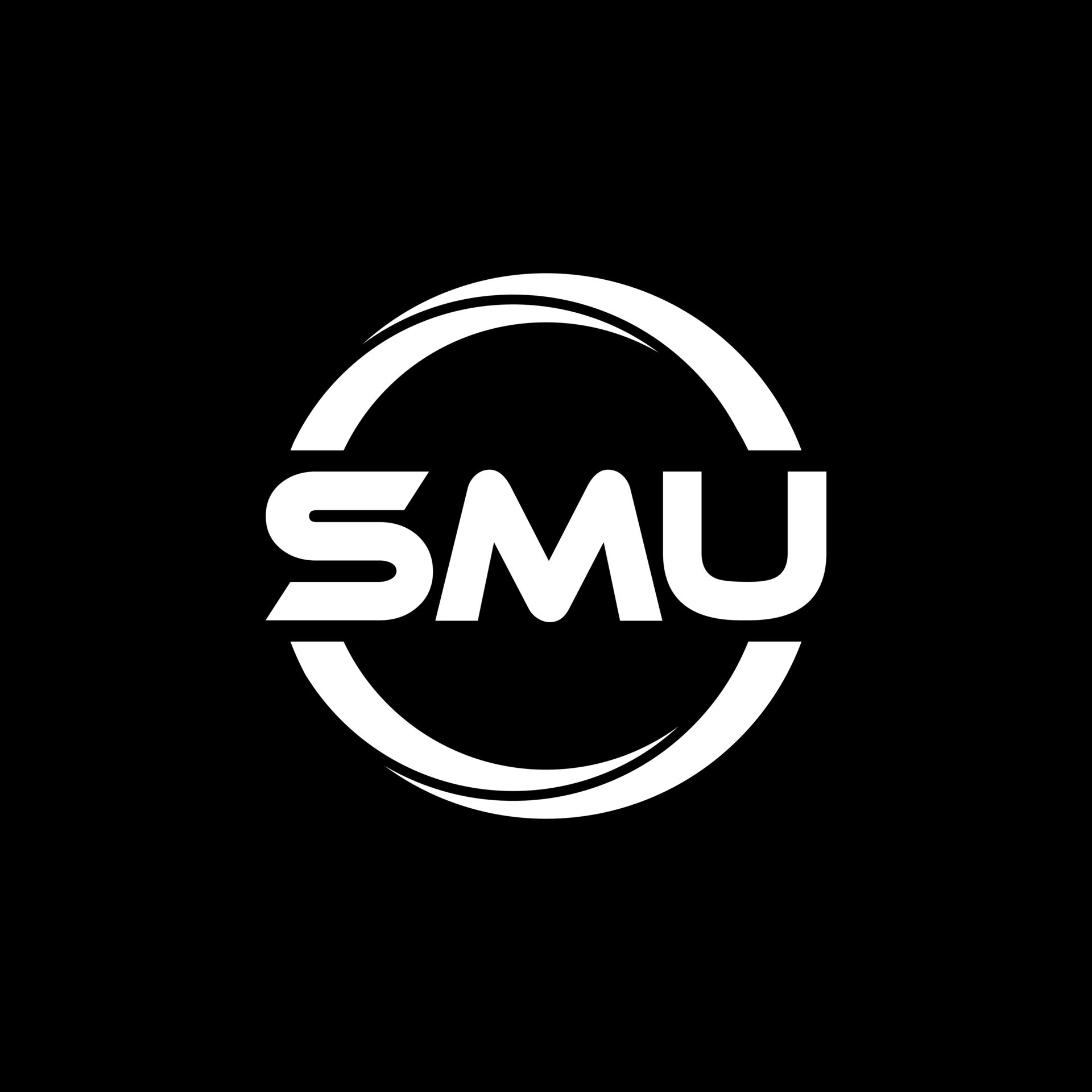 Smu Letter Logo Design In Illustration Vector Logo Calligraphy Designs For Logo Poster
