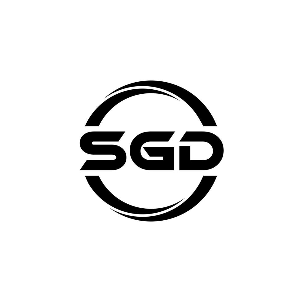 SGD letter logo design in illustration. Vector logo, calligraphy ... SGD letter logo design in illustration. Vector logo, calligraphy ...