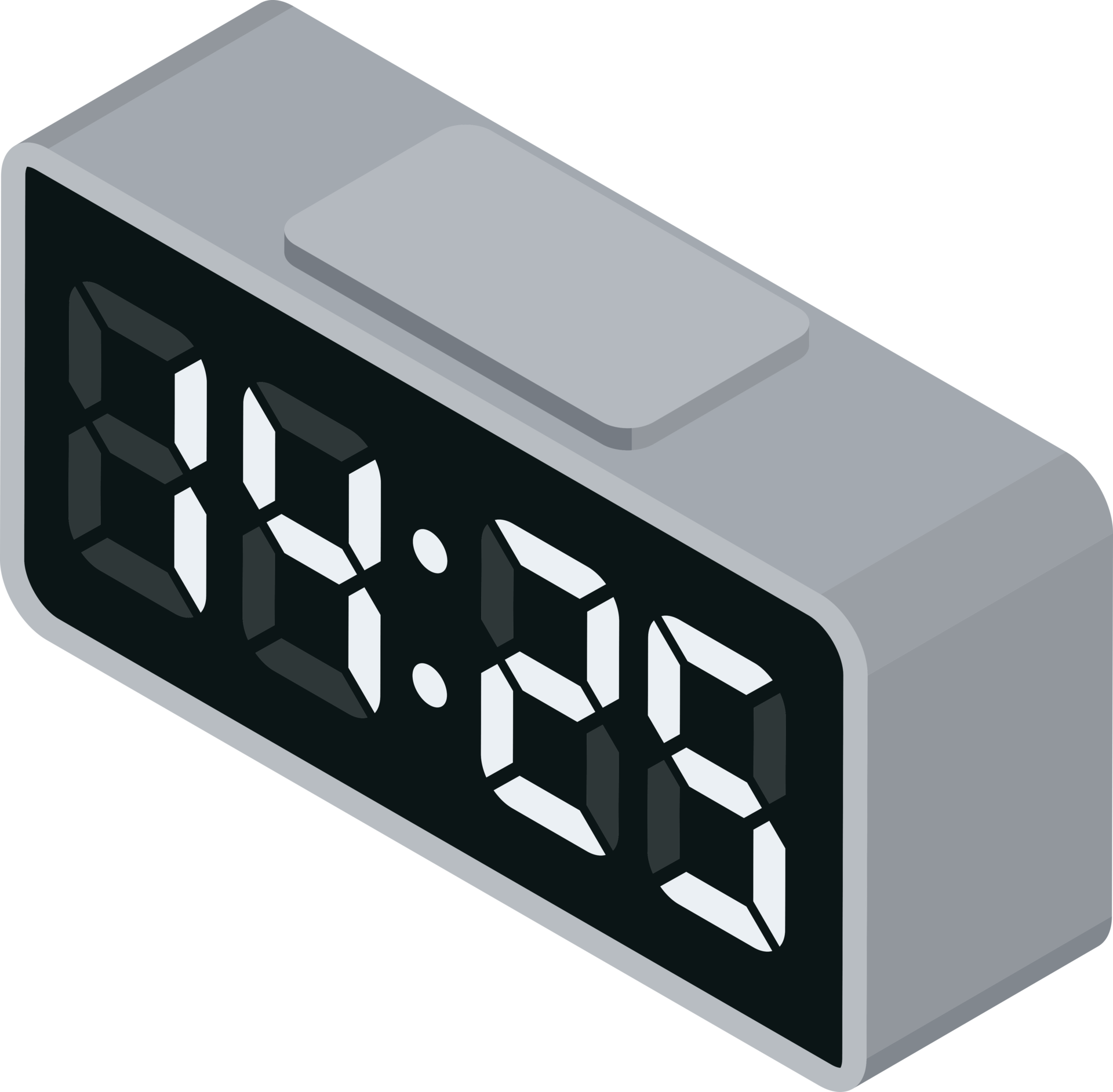 Alarm clock isometric flat color 19013253 PNG