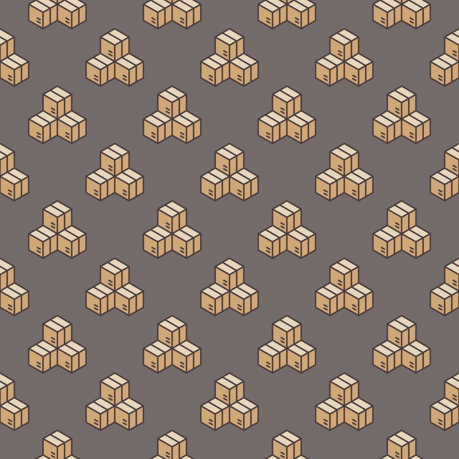 Three Boxes creative seamless pattern - vector Logistics concept ...