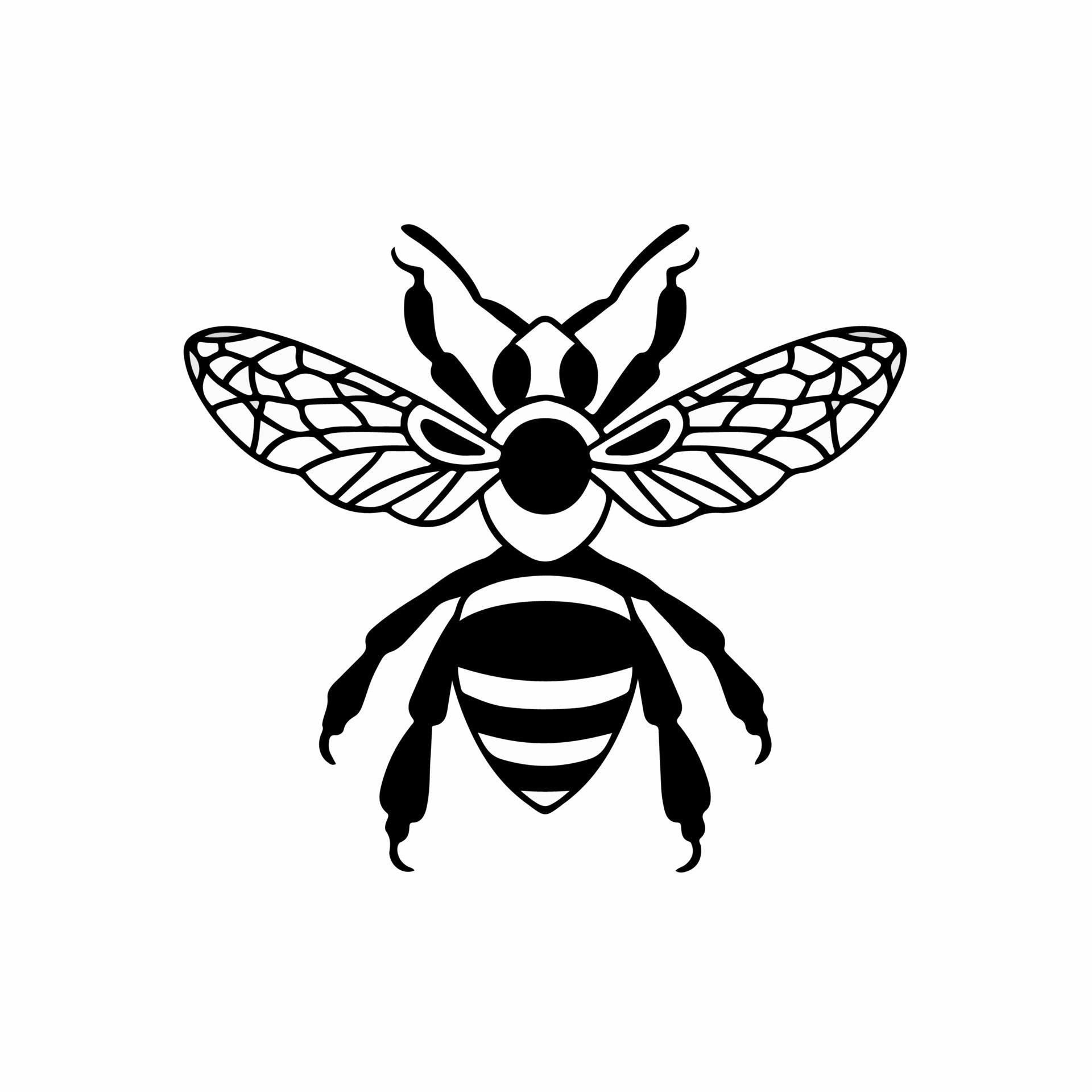 Wasp Logo Symbol. Stencil Design. Animal Tattoo Vector Illustration ... Wasp Logo Symbol. Stencil Design. Animal Tattoo Vector Illustration ...