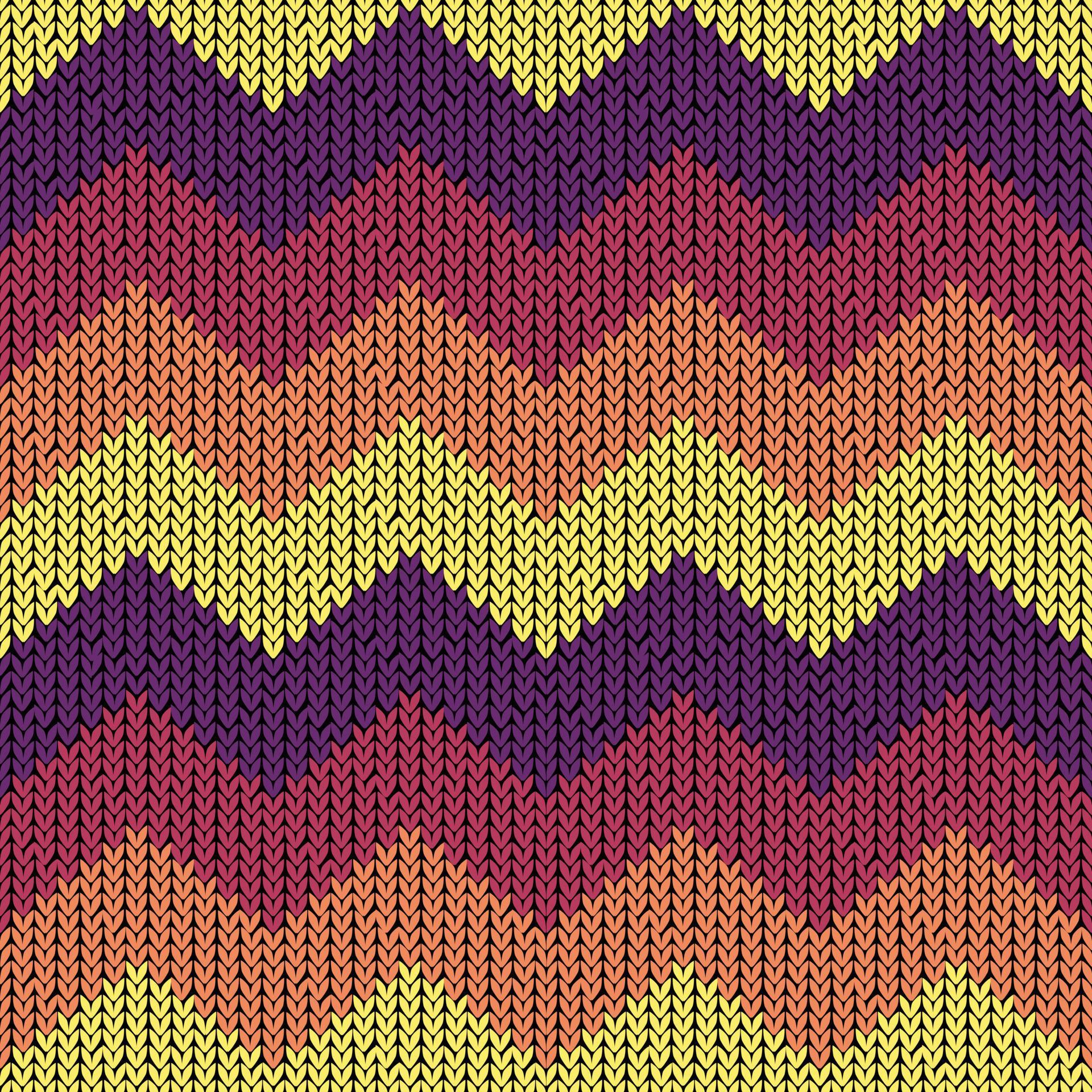 Seamless Zigzag Knitting Pattern Vector 19017925 Vector Art At Vecteezy