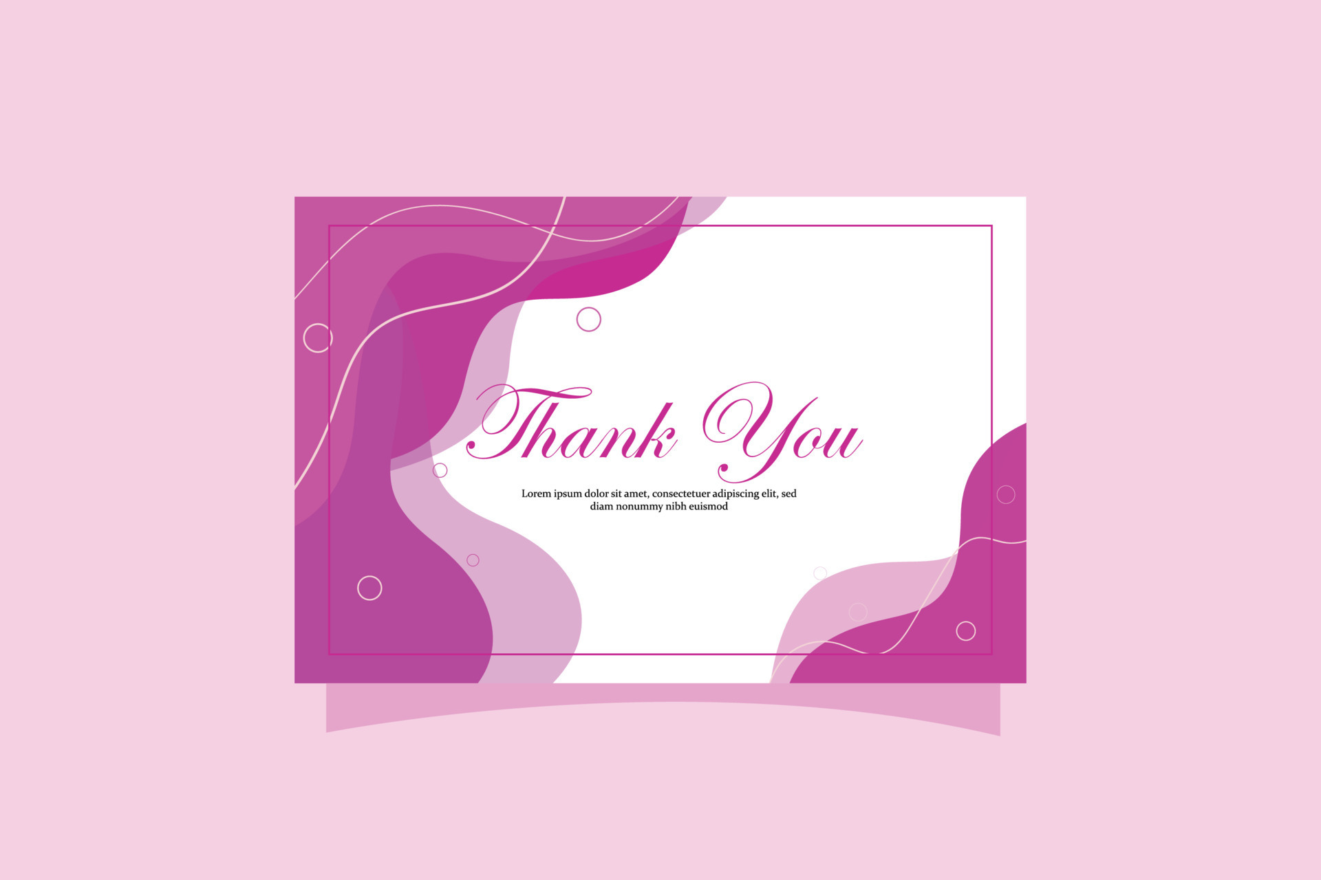 wavy purple color modern greeting card design 19018964 Vector Art at ...