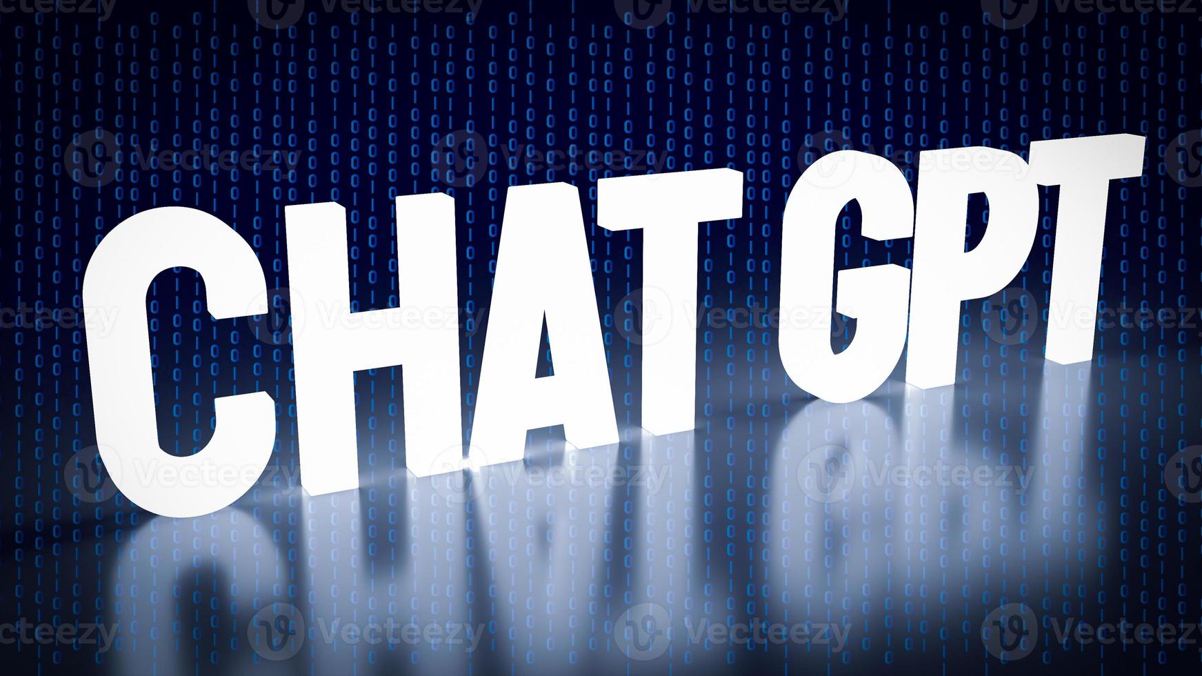 The chat gpt text glow on digital background for technology or it concept 3d rendering 19020670 ...