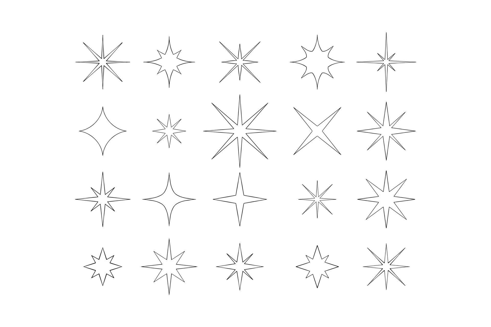 Hand Drawn Sparkle Illustrations. Glittery and Elegant Designs for Invitations, Posters, and ...