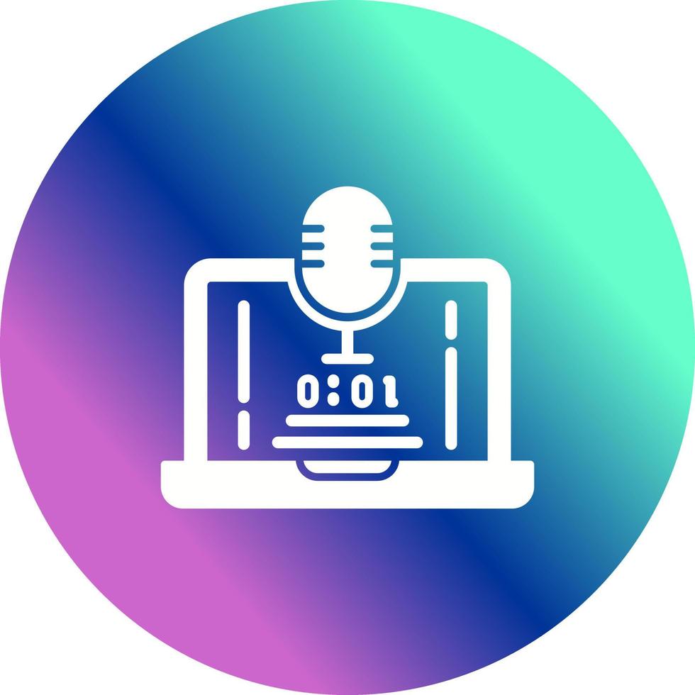 Voice Recorder Vector Icon 19025060 Vector Art at Vecteezy