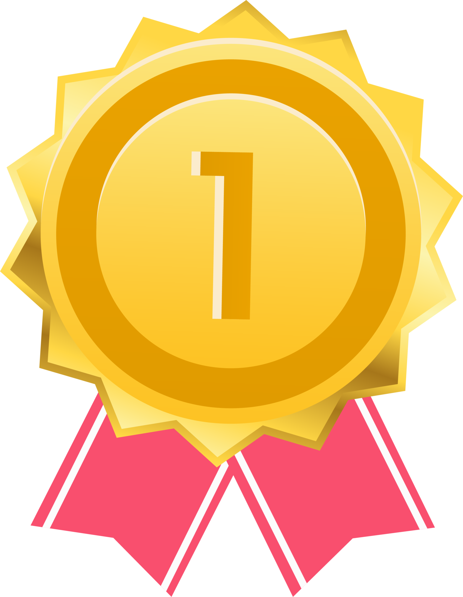 Free medalla de oro con cinta. campeón y medalla de premios ganador. 19025843 PNG with ...