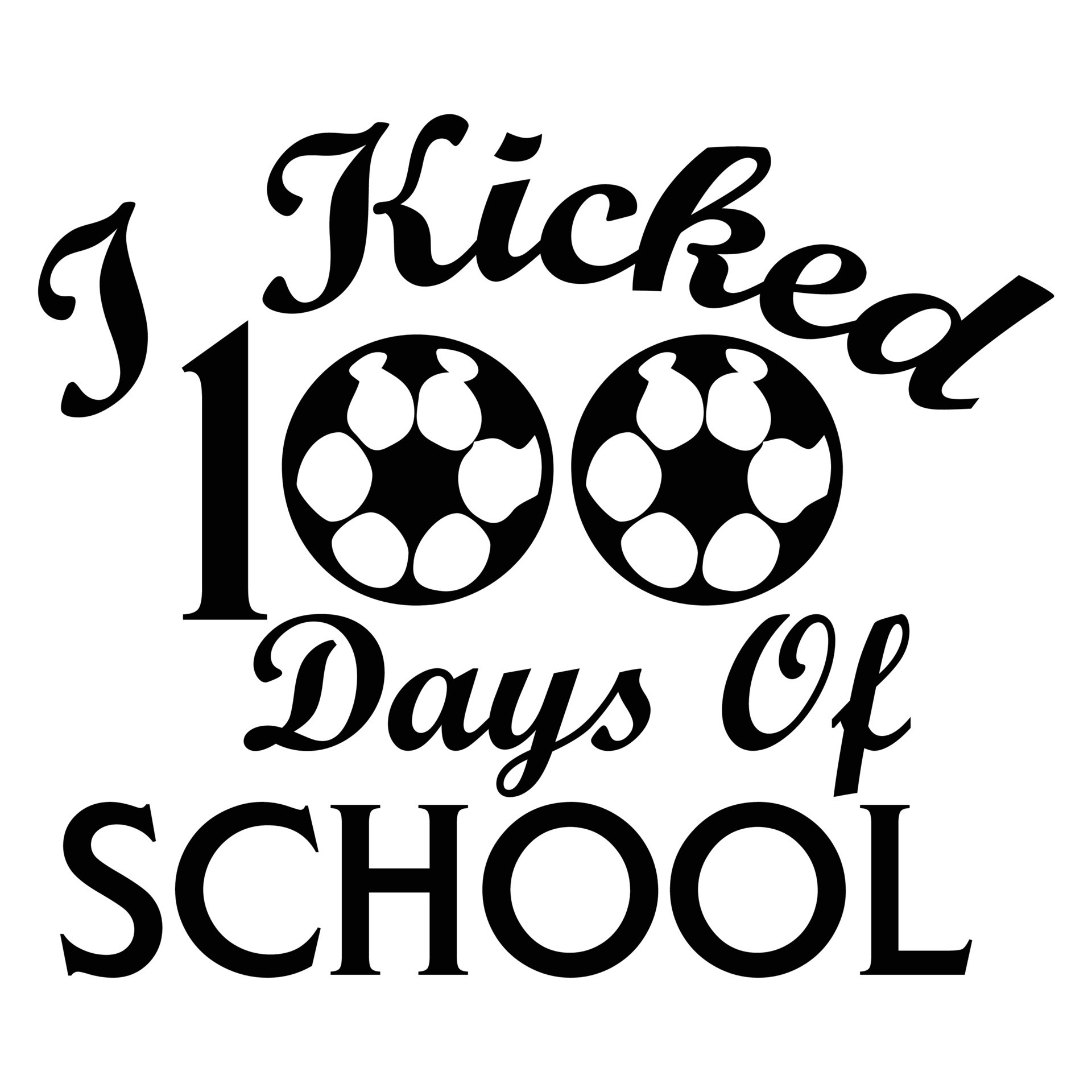I Kicked 100 Days Of School Happy Back To School Day Shirt Print i-kicked-100-days-of-school-happy-back-to-school-day-shirt-print