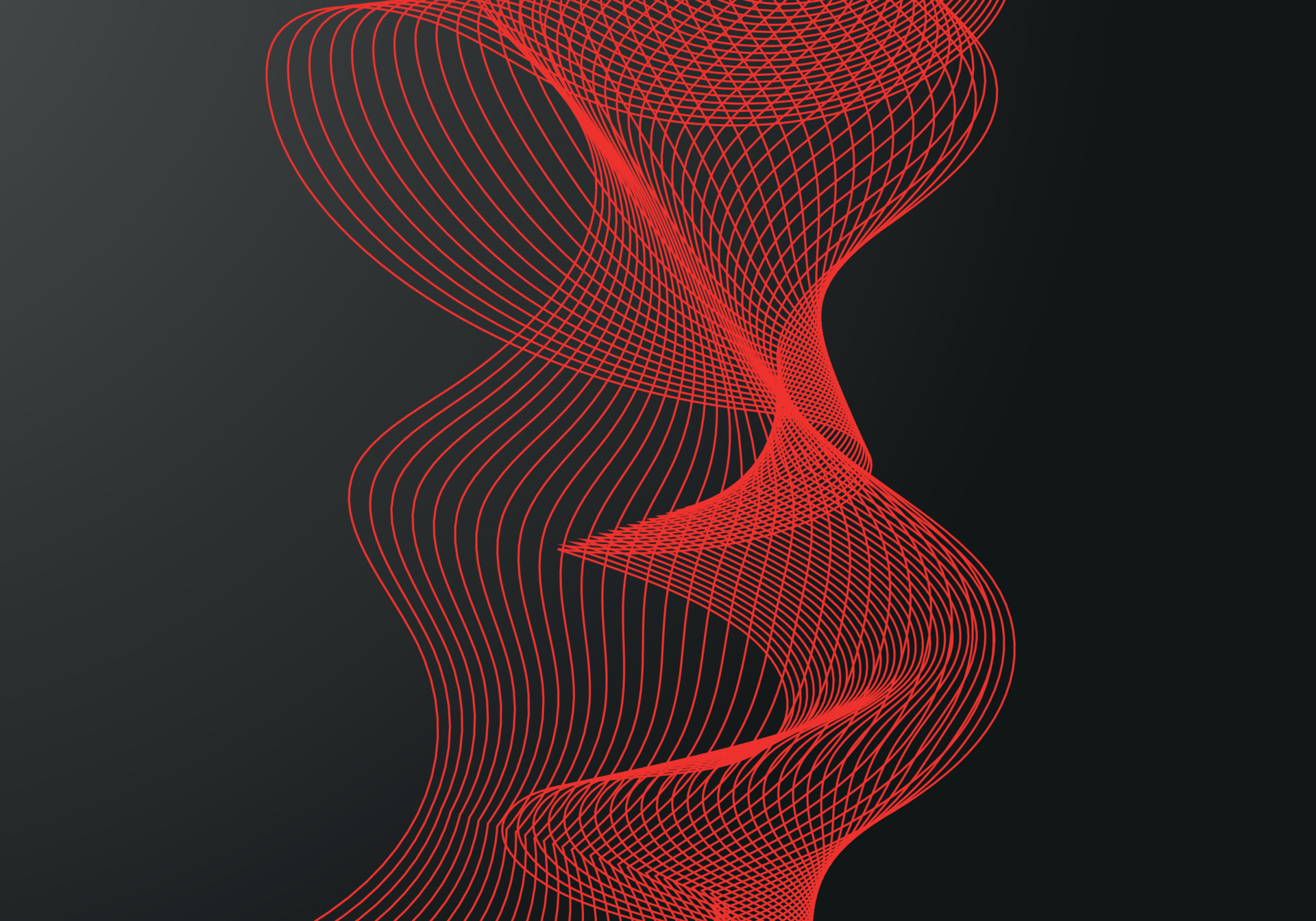 Abstract Vector Circle Halftone Black Background Gradient Retro Line Pattern Design Monochrome