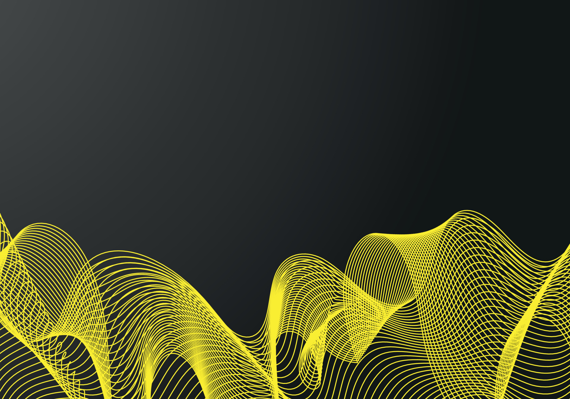 Abstract Vector Circle Halftone Black Background Gradient Retro Line Pattern Design Monochrome