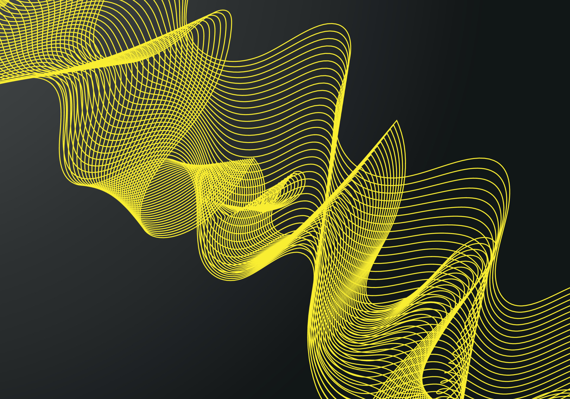 Abstract Vector Circle Halftone Black Background Gradient Retro Line Pattern Design Monochrome