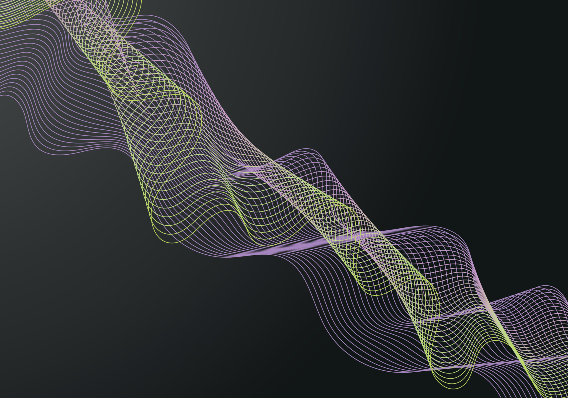 Abstract Vector Circle Halftone Black Background Gradient Retro Line Pattern Design Monochrome