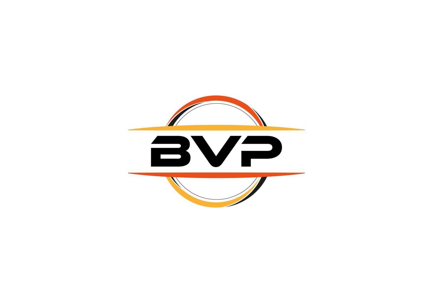 logotipo de forma de mandala de realeza de letra bvp. logotipo de arte de pincel bvp. logotipo ...