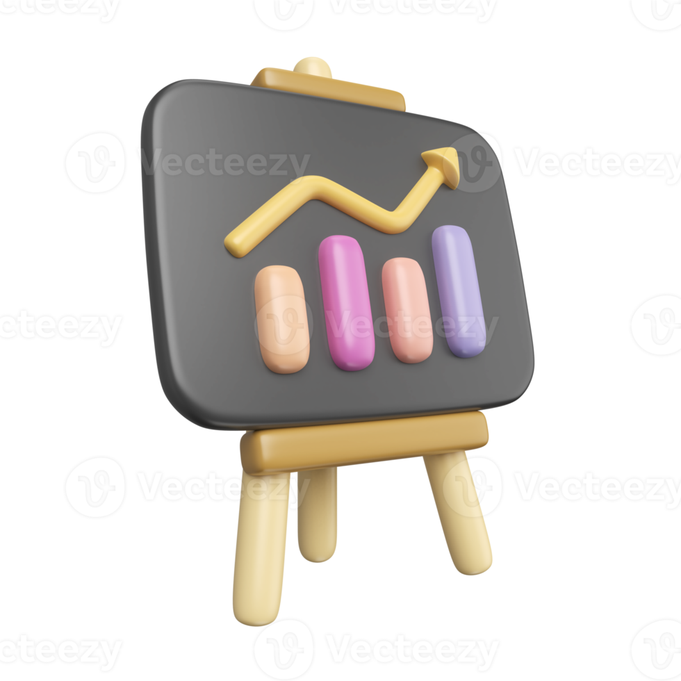Presentation 3d Illustration Icon 19031289 Png
