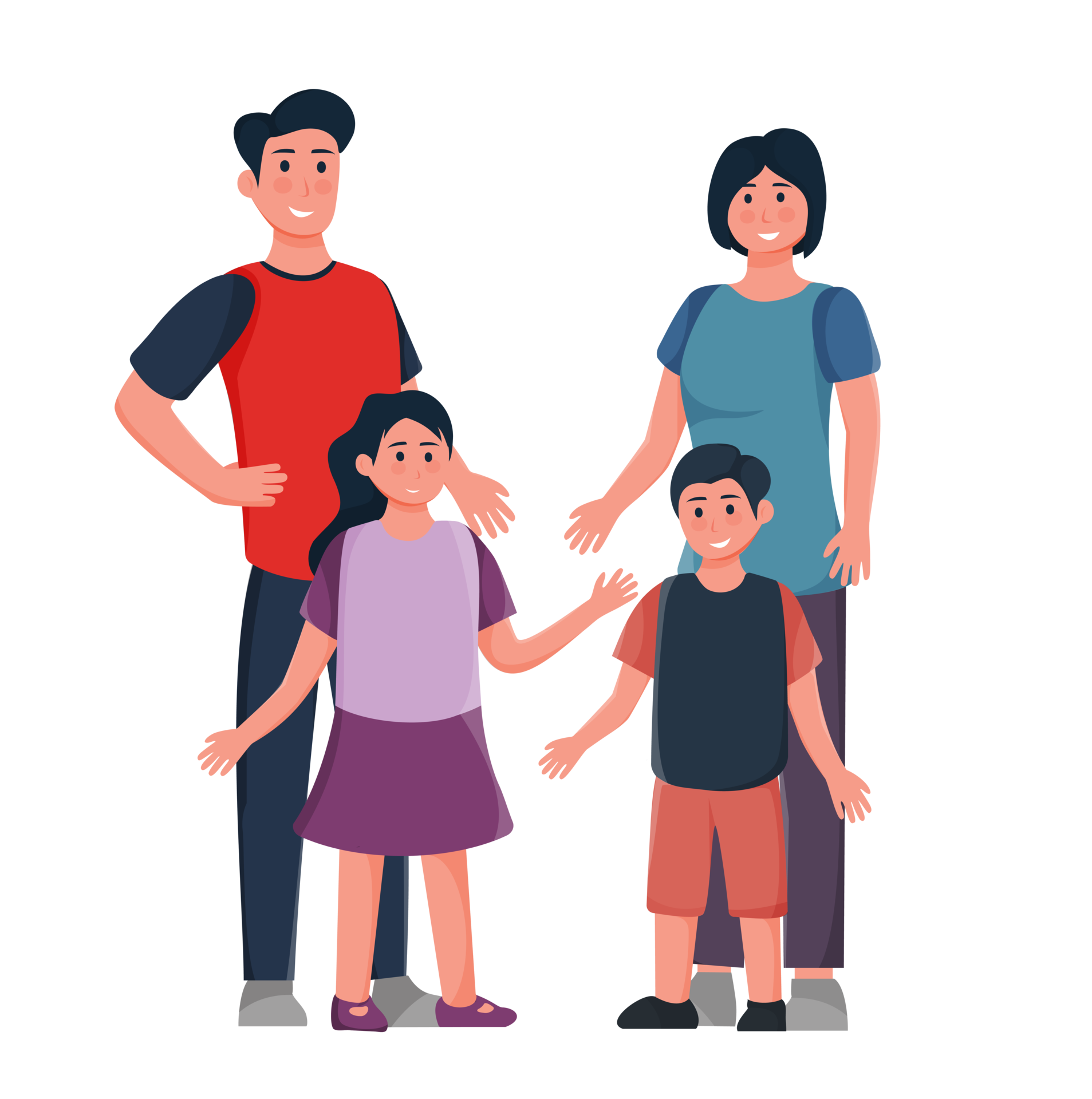 Happy family. family with children together 19038988 PNG