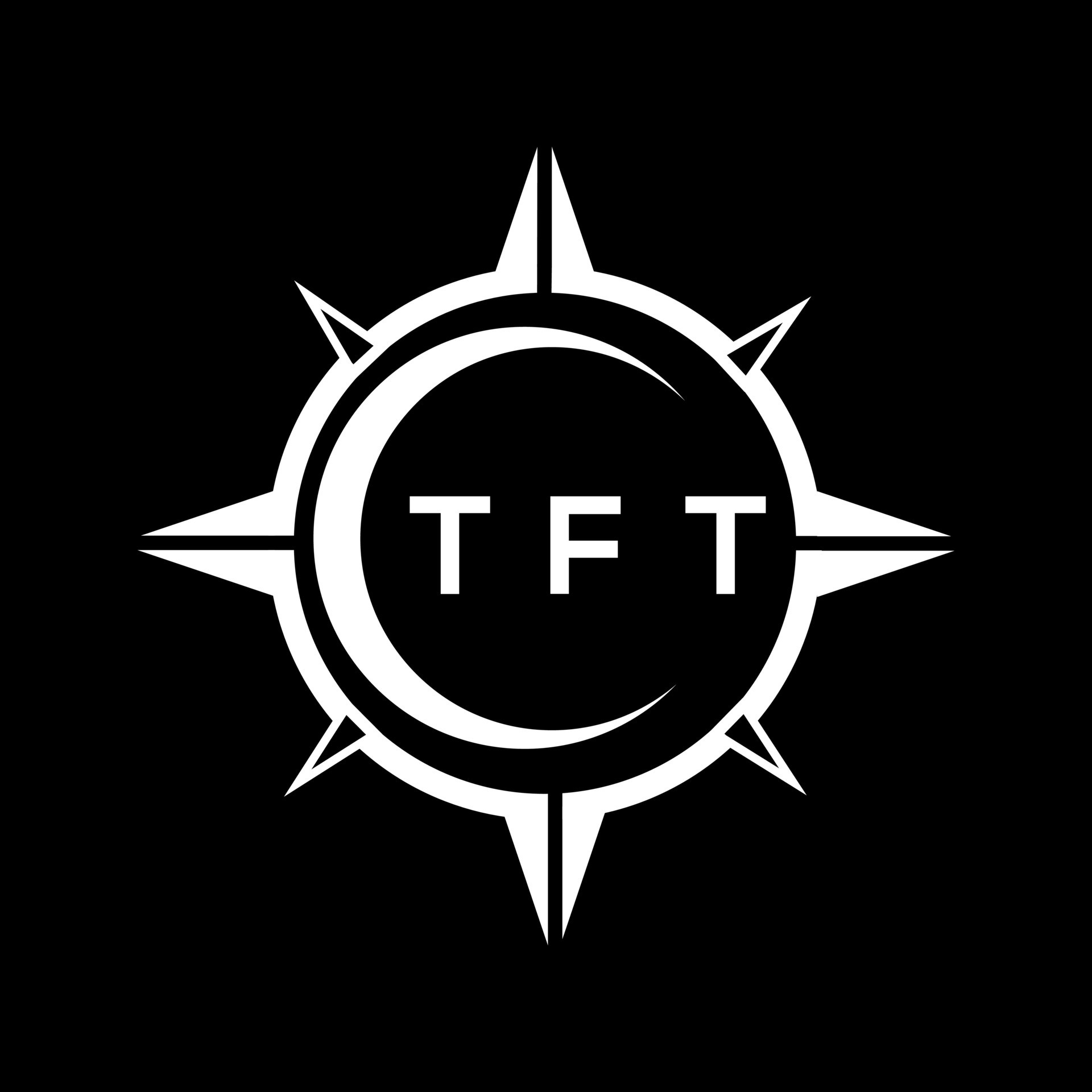 TFT abstract technology logo design on Black background. TFT creative ... TFT abstract technology logo design on Black background. TFT creative ...