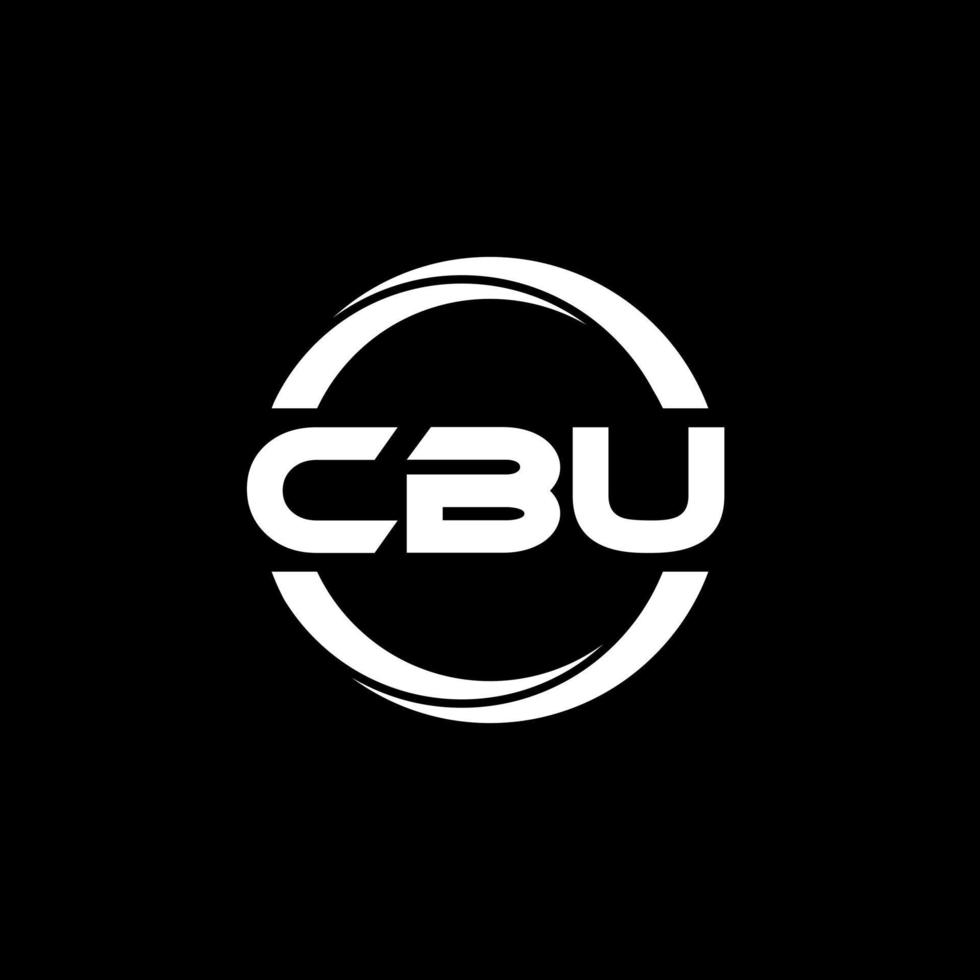 diseño del logotipo de la letra cbu en la ilustración. logotipo vectorial, diseños de caligrafía ...