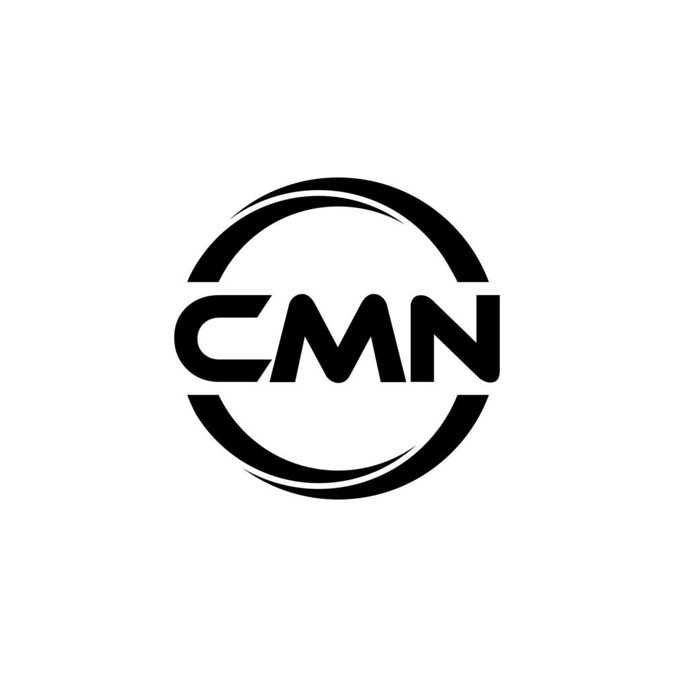 Cmn Letter Logo Design In Illustration Vector Logo Calligraphy Designs For Logo Poster