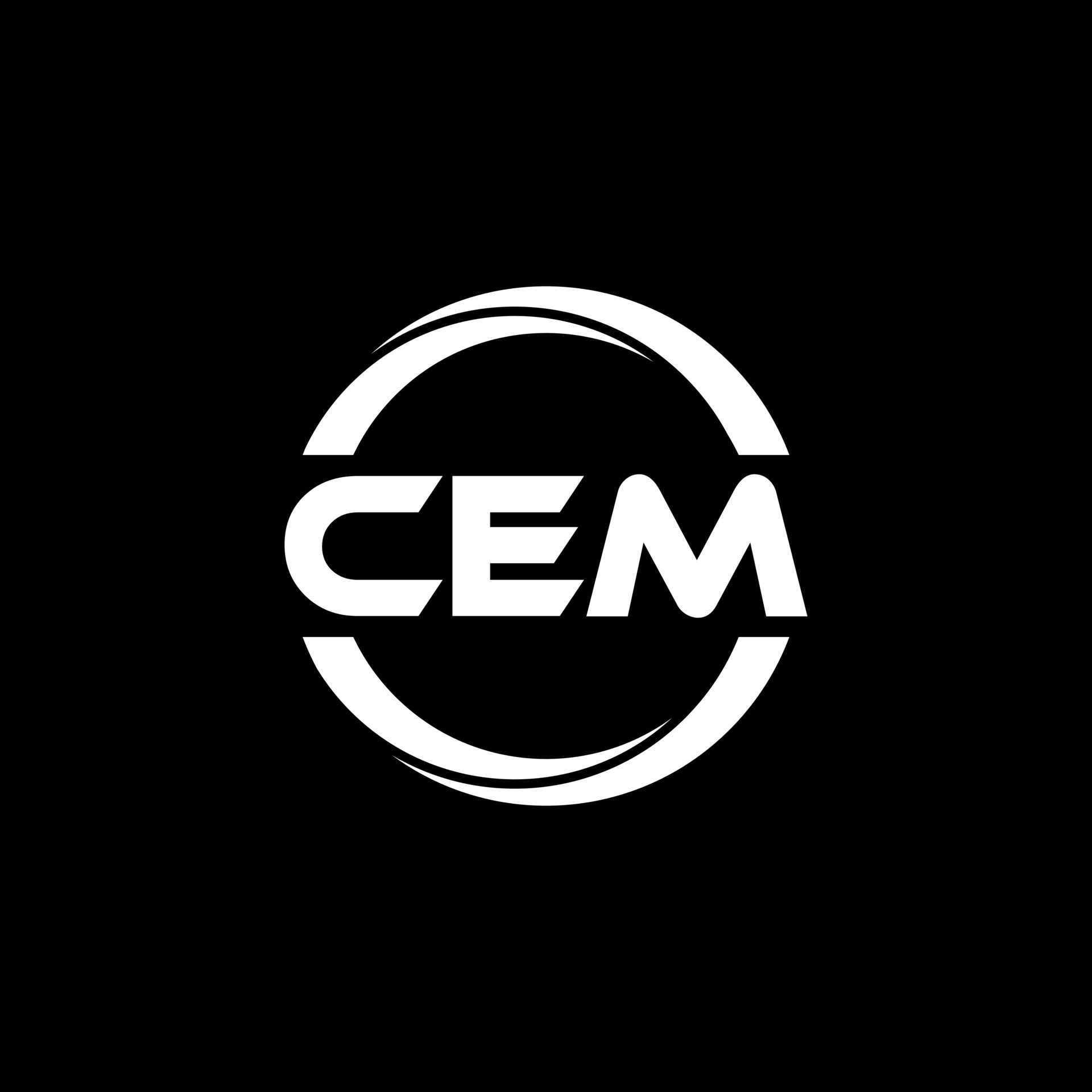 CEM letter logo design in illustration. Vector logo, calligraphy designs for logo, Poster ...