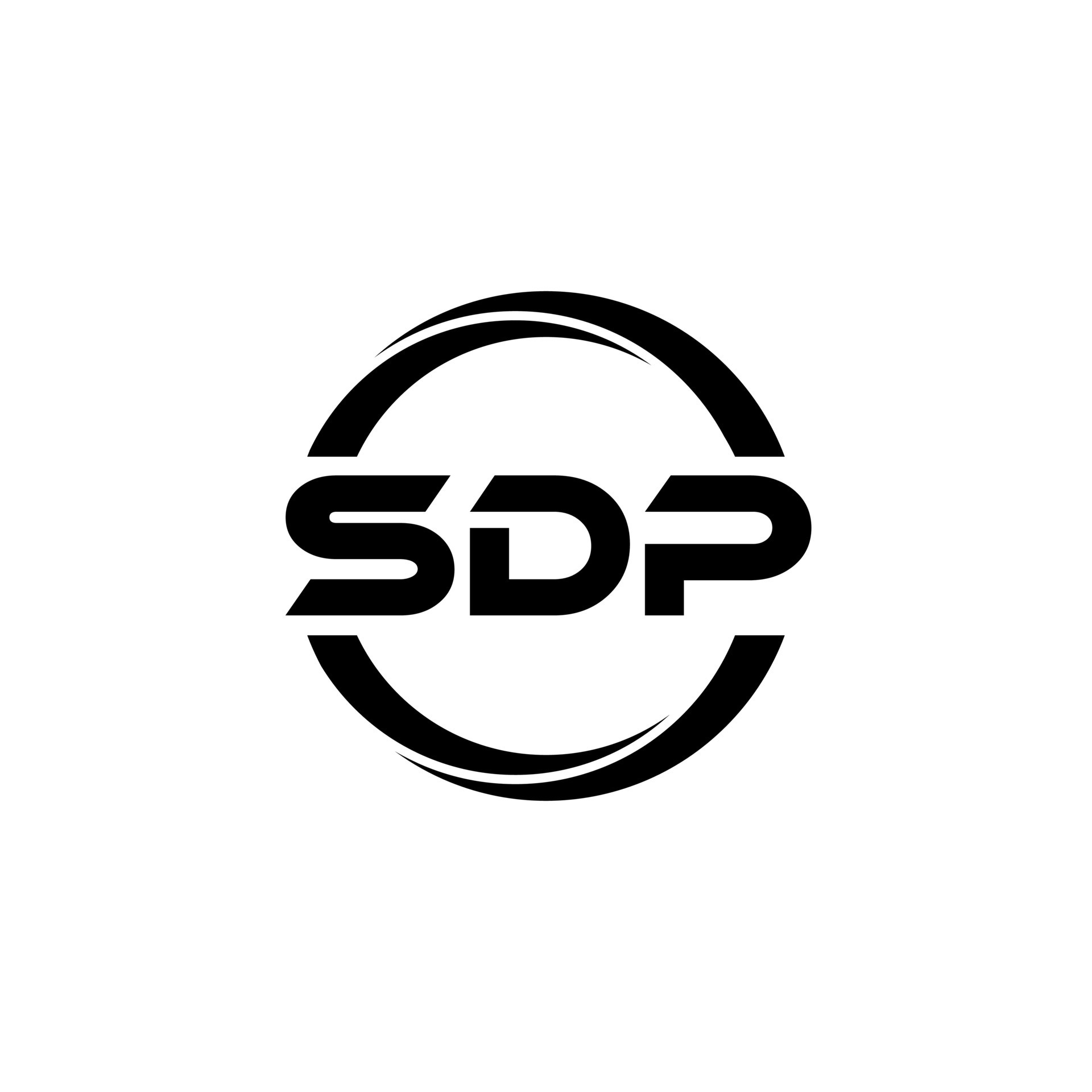 diseño de logotipo de letra sdp en ilustración. logotipo vectorial, diseños de caligrafía para ...
